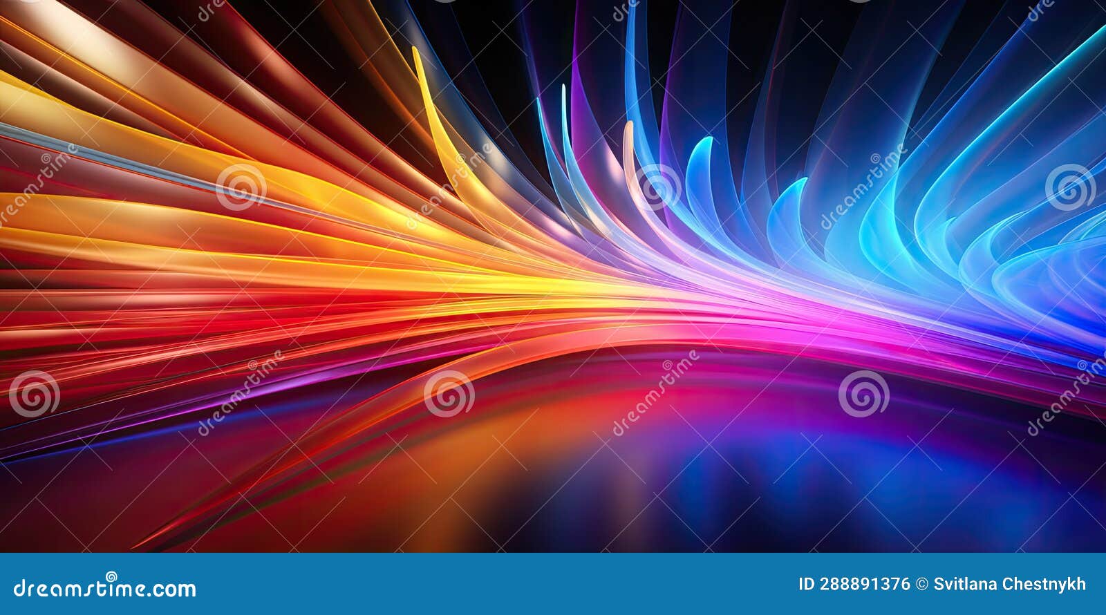 Abstract Rainbow Multicolor Background, Iridescent Spectrum Rays on ...