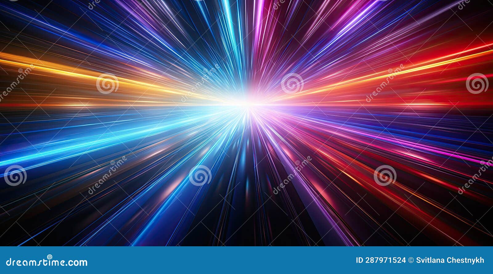 Abstract Rainbow Multicolor Background, Iridescent Spectrum Rays on ...