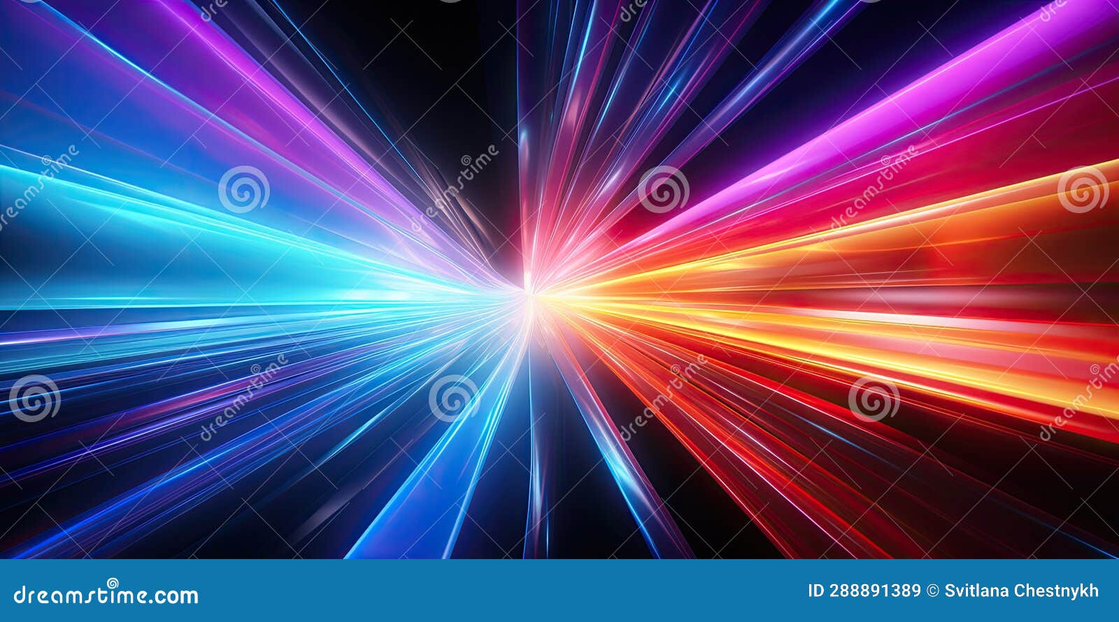 Abstract Rainbow Multicolor Background, Iridescent Spectrum Rays on ...