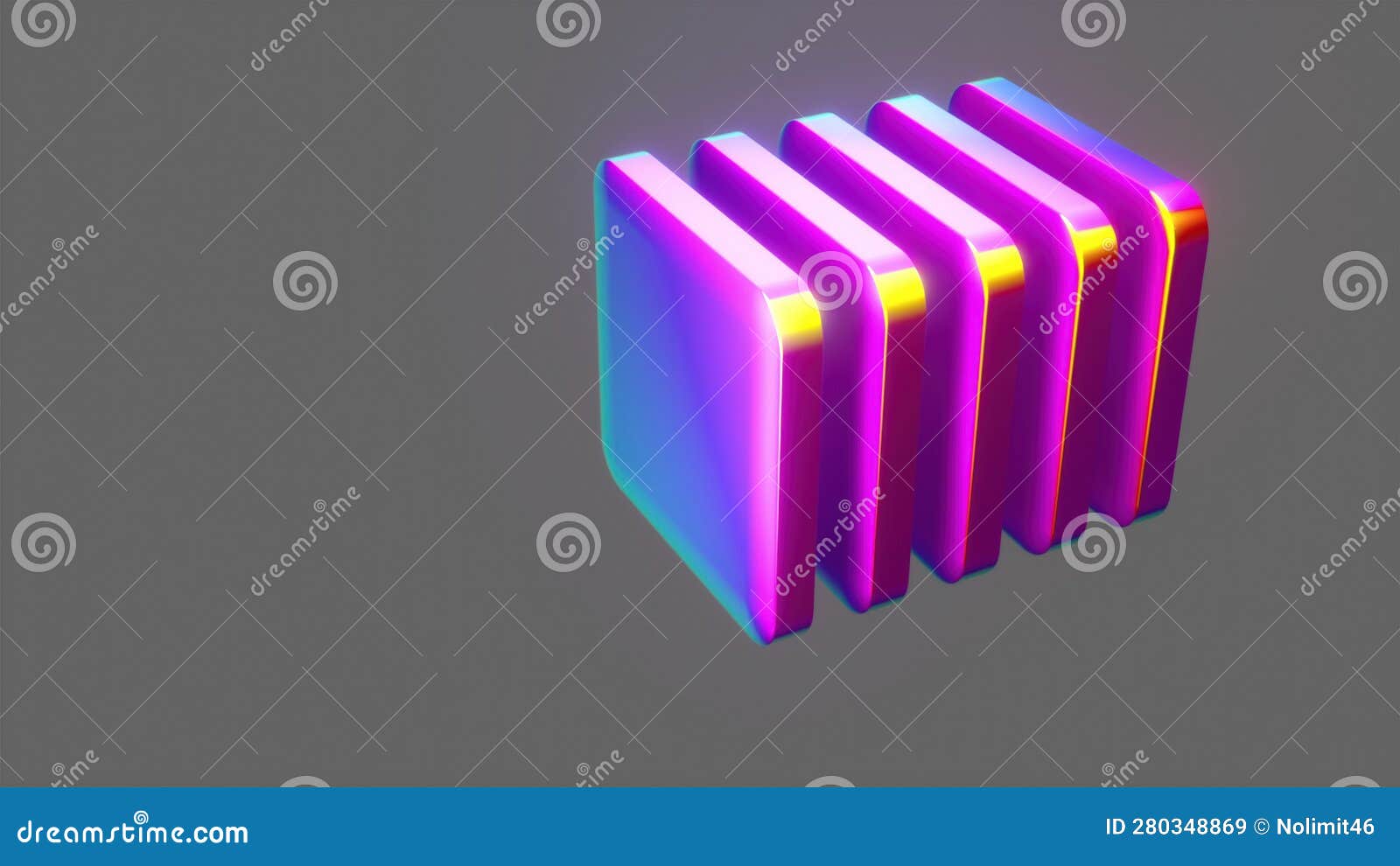 Abstract Rainbow Rectangles Stock Illustration - Illustration of ...