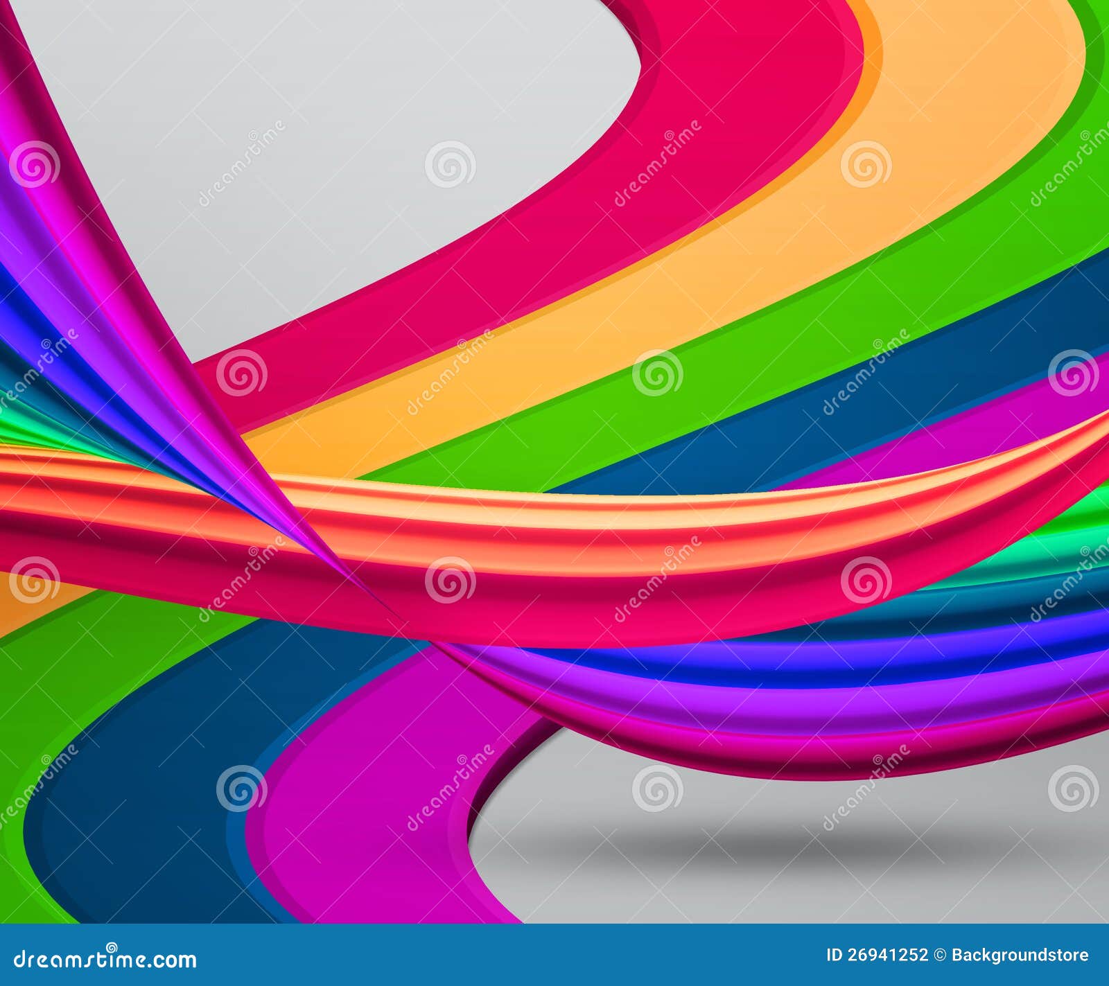 Abstract Rainbow Shapes Background Stock Illustration - Illustration of ...