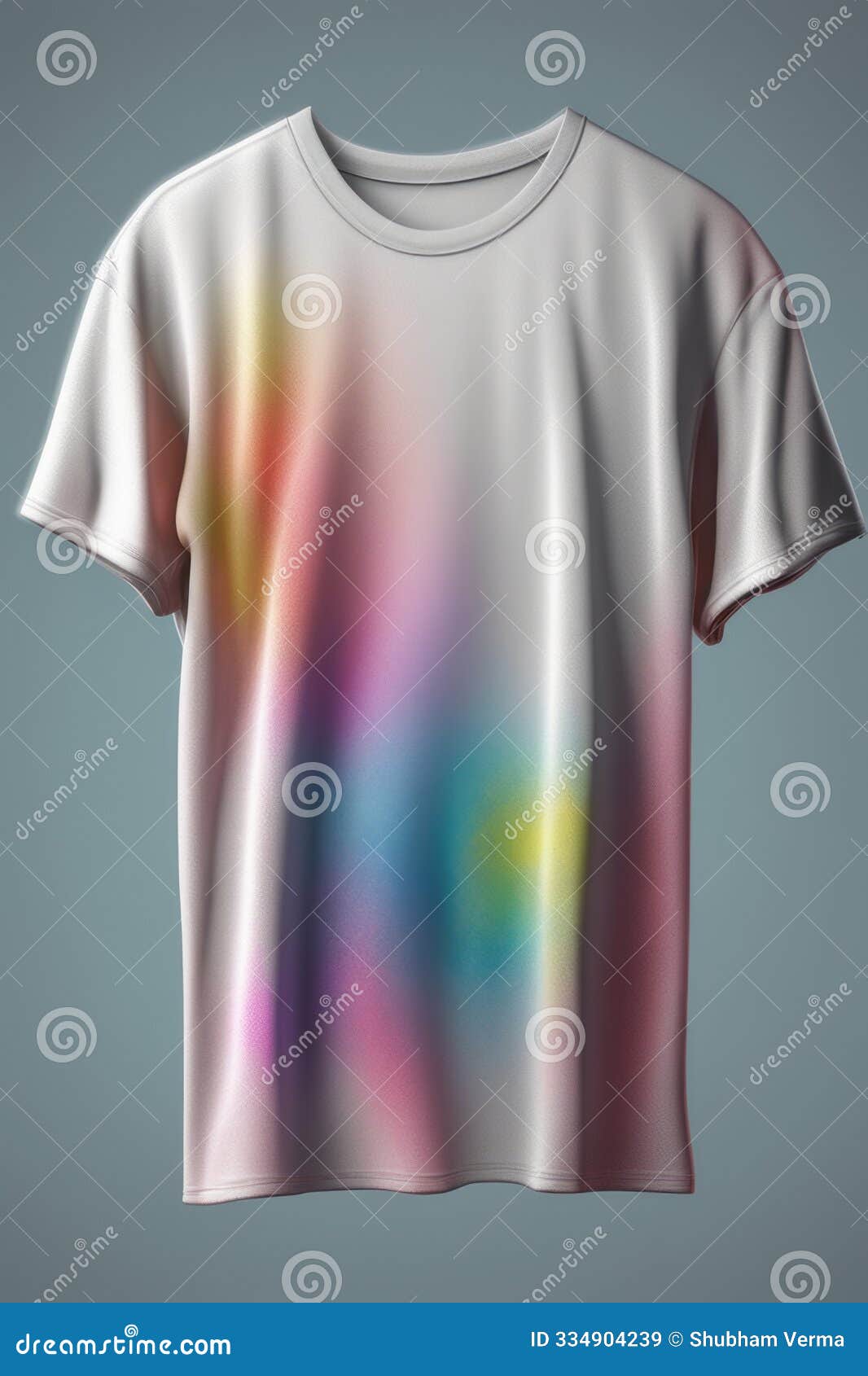 Abstract Rainbow Shirt on Gradient Background Abstract Rainbow Shirt on ...