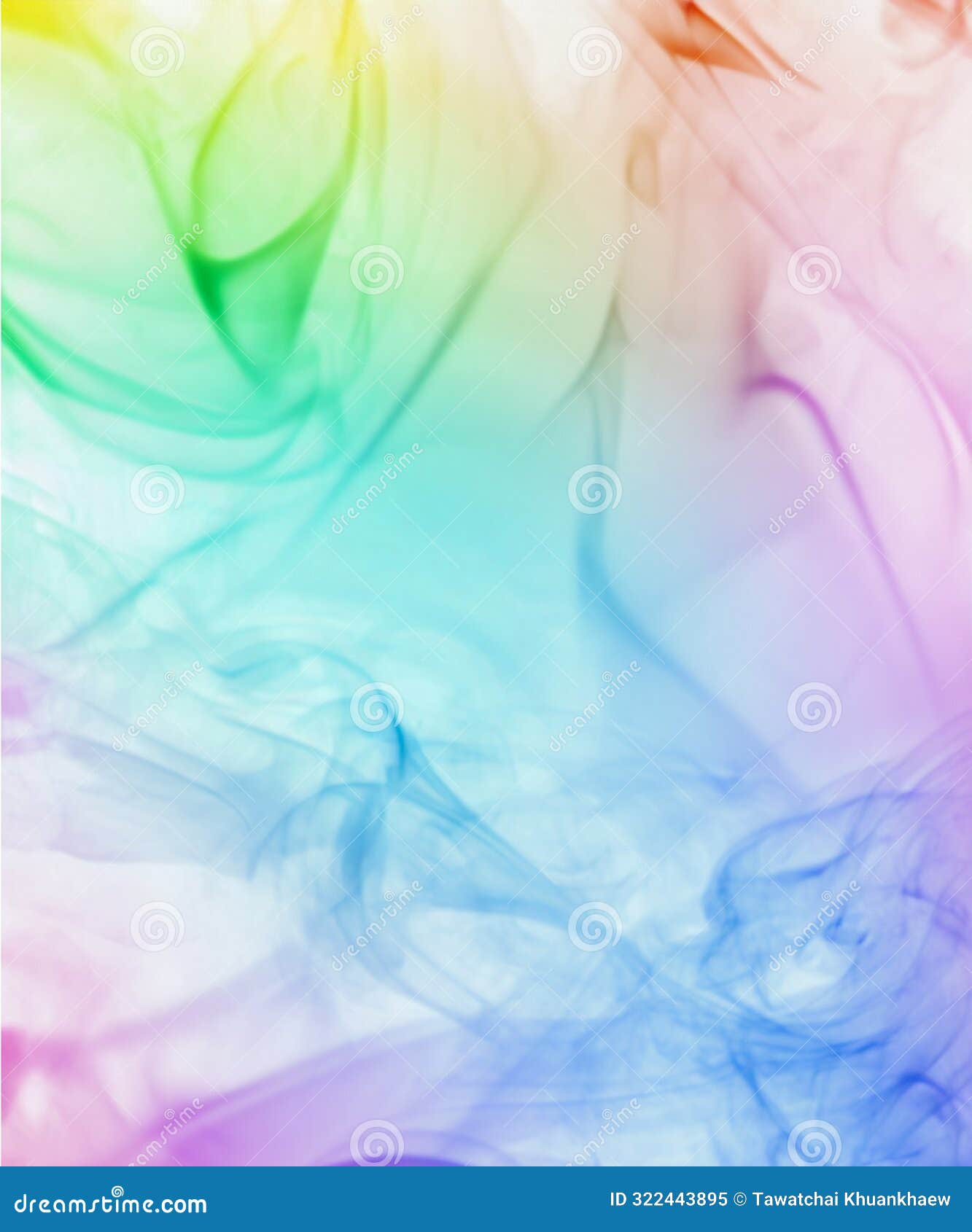 Abstract Rainbow Smoke Texture. Steam, Cloud Realistic Texture Stock ...