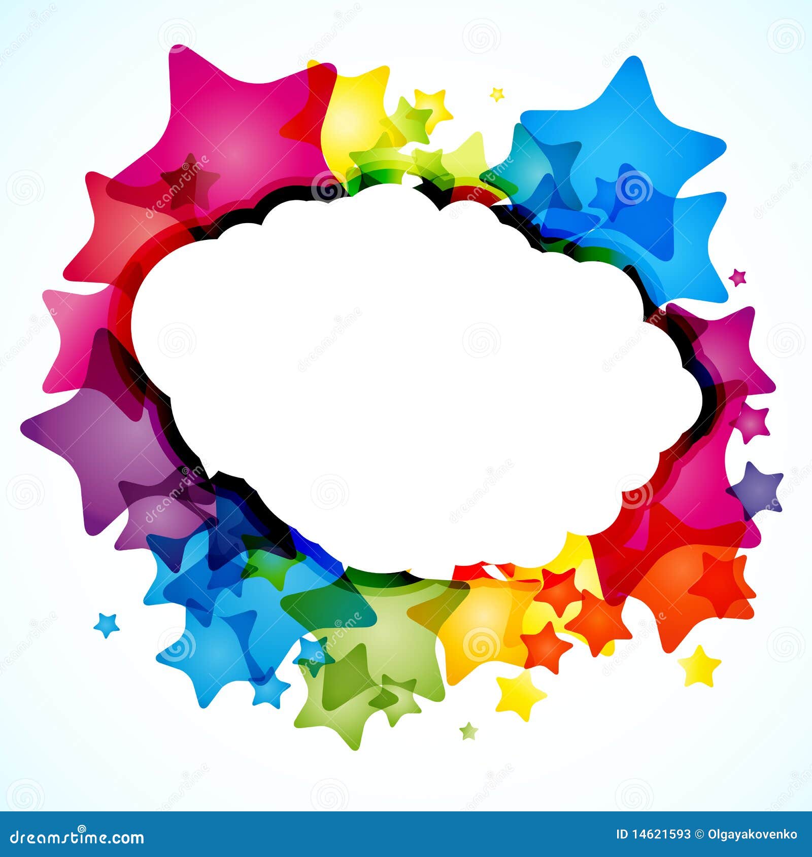 Rainbow Star Background Vector Illustration | CartoonDealer.com #22182772