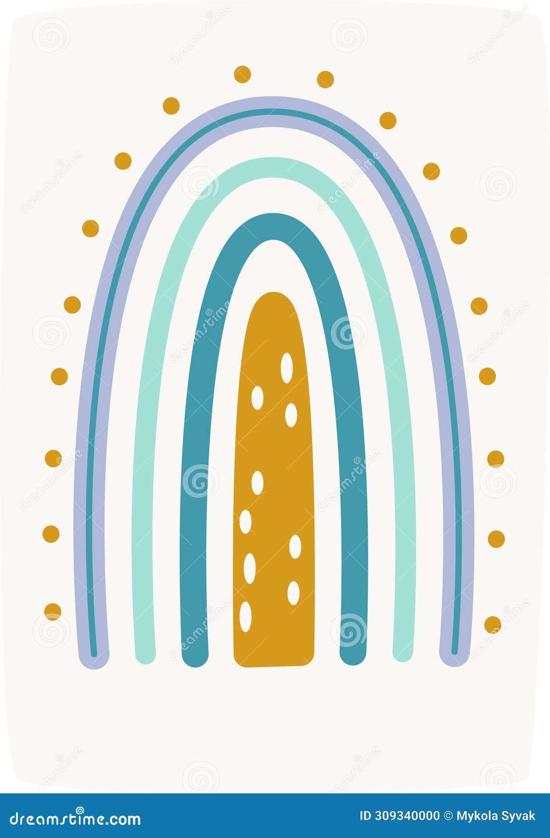 Abstract Rainbow Sticker stock vector. Illustration of isolated - 309340000