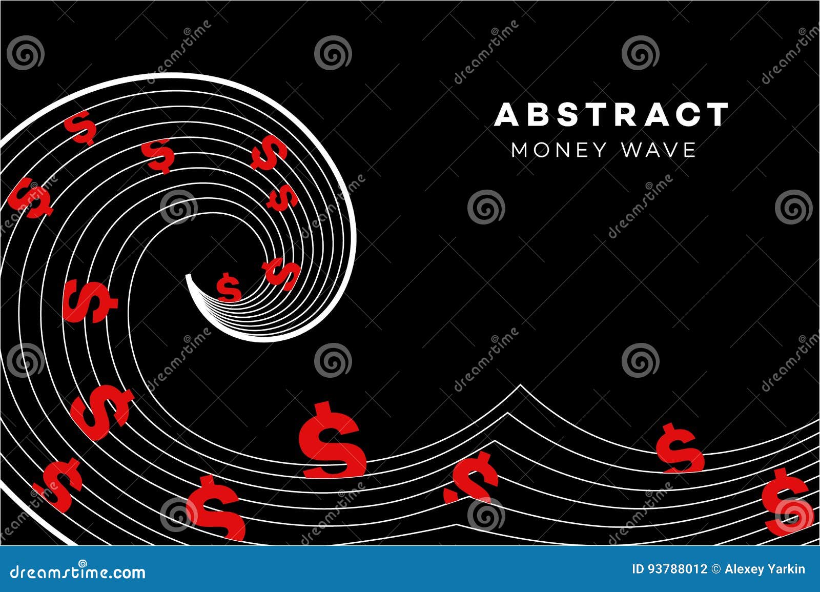 Abstract Rainbow Wave with Arrows. Conceptual Vector Illustration Stock ...