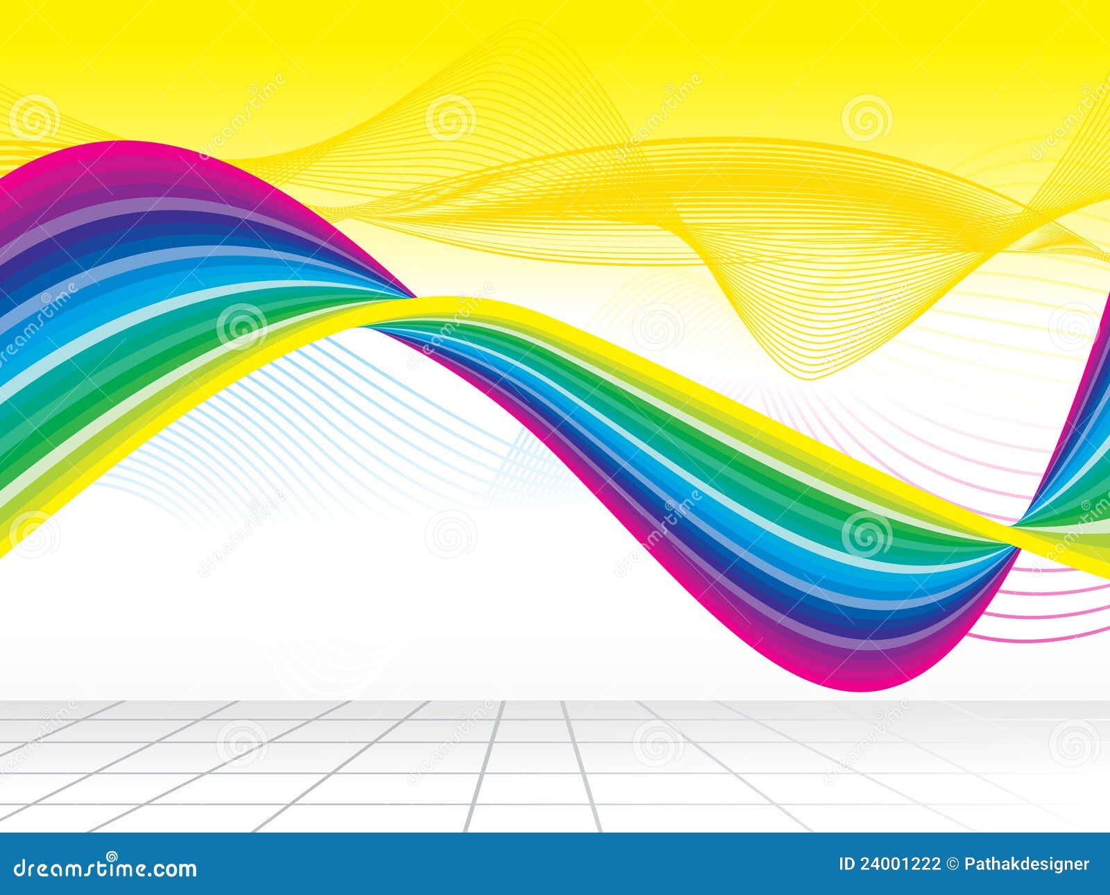 Abstract Rainbow Wave Background Stock Vector - Illustration of element ...