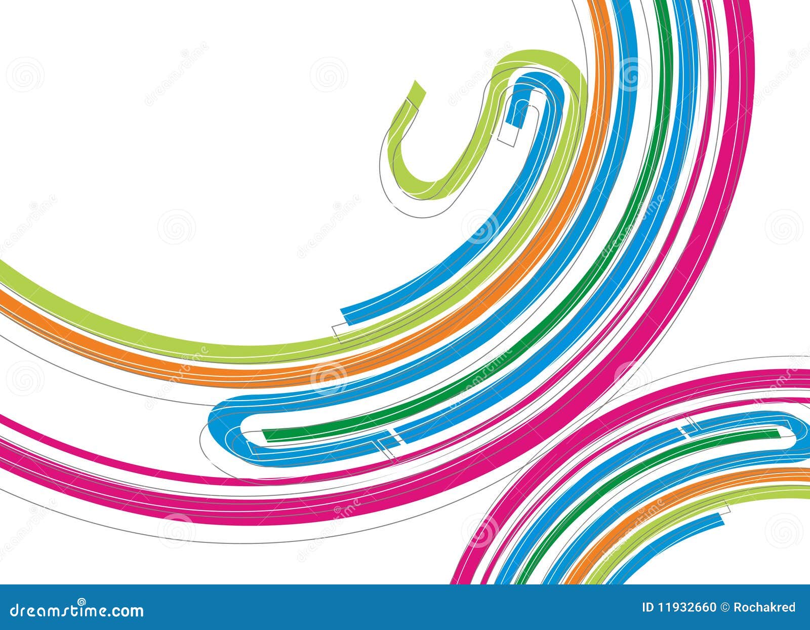 Abstract rainbow wave line stock vector. Illustration of gradient ...