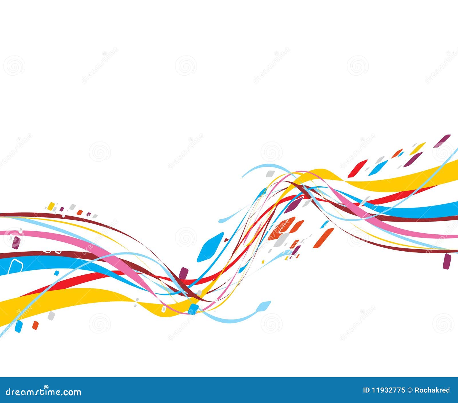 Abstract rainbow wave line stock vector. Illustration of arrow - 11932775