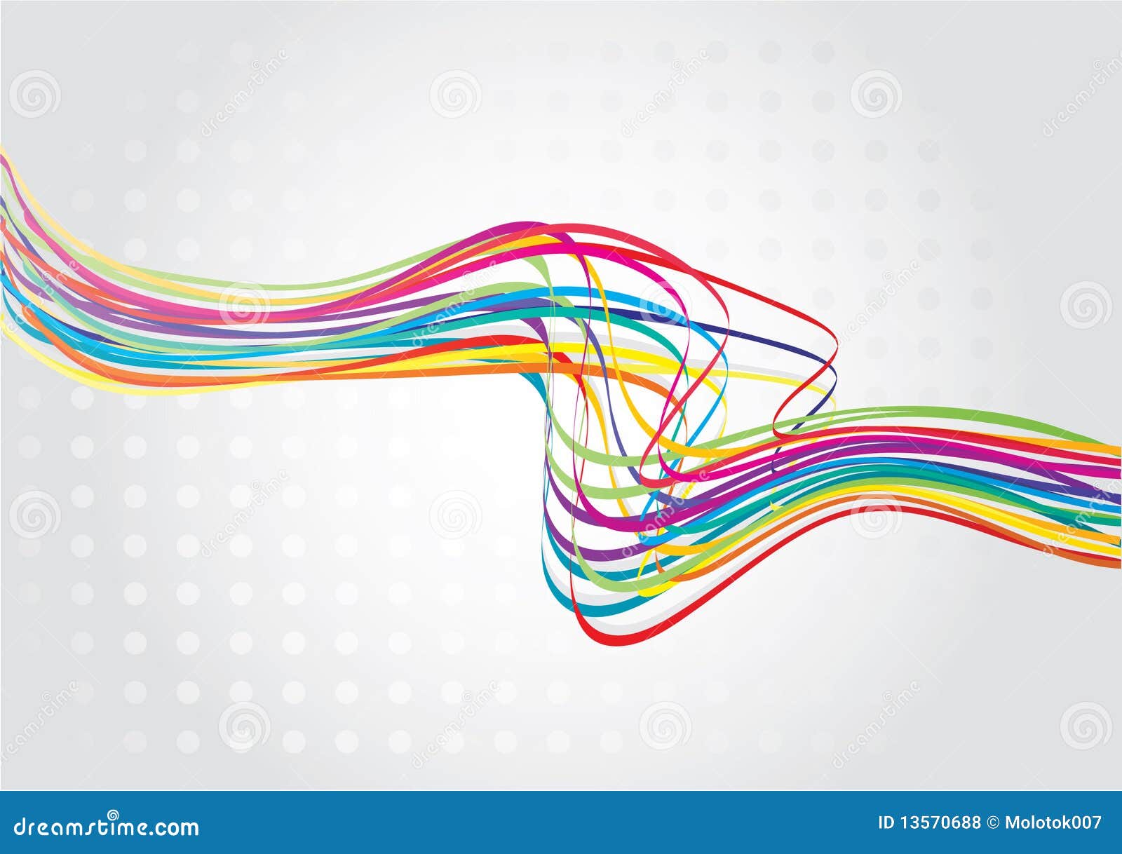 Abstract rainbow wave line stock vector. Illustration of colorful ...