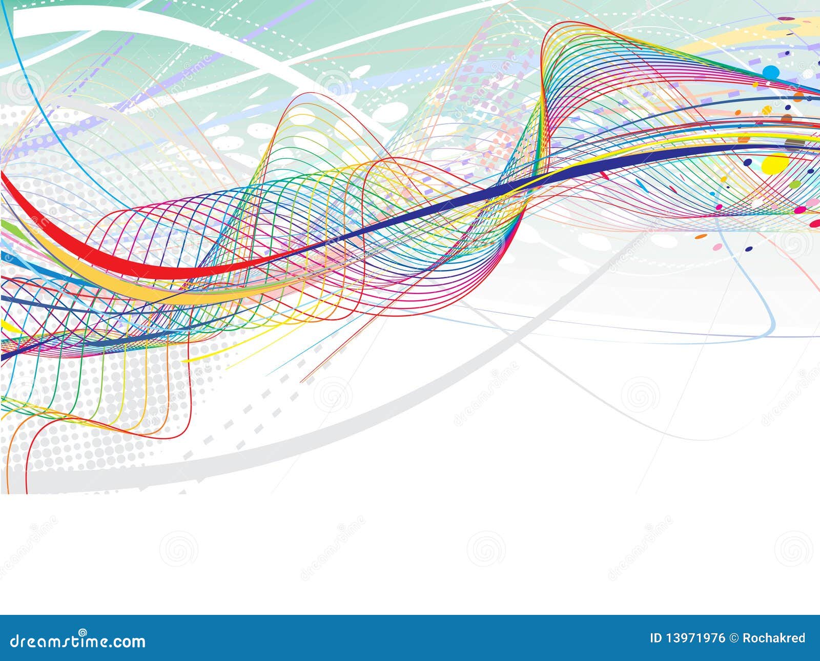 Abstract rainbow wave line stock vector. Illustration of modern - 13971976