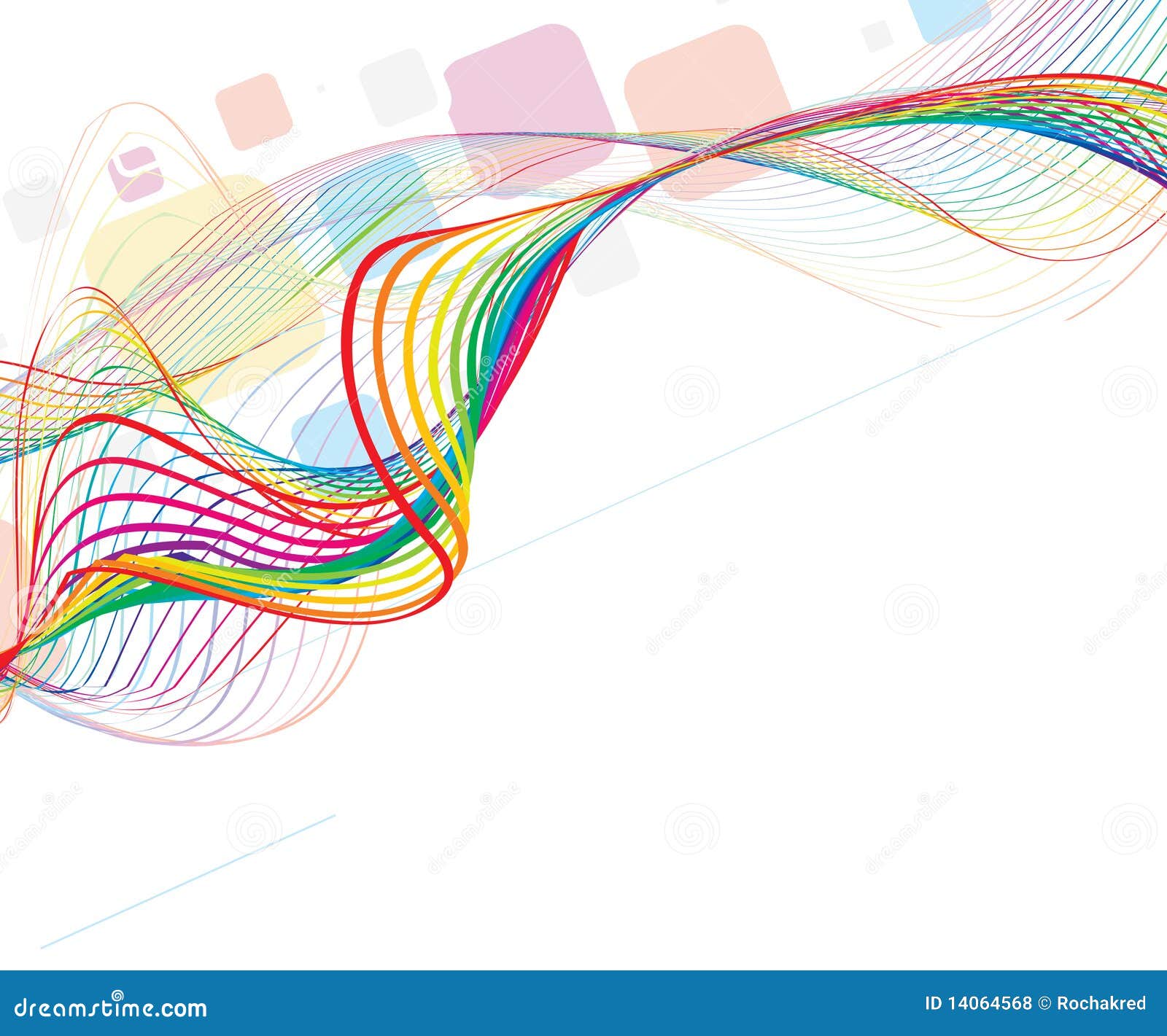 Abstract rainbow wave line stock vector. Illustration of communication ...