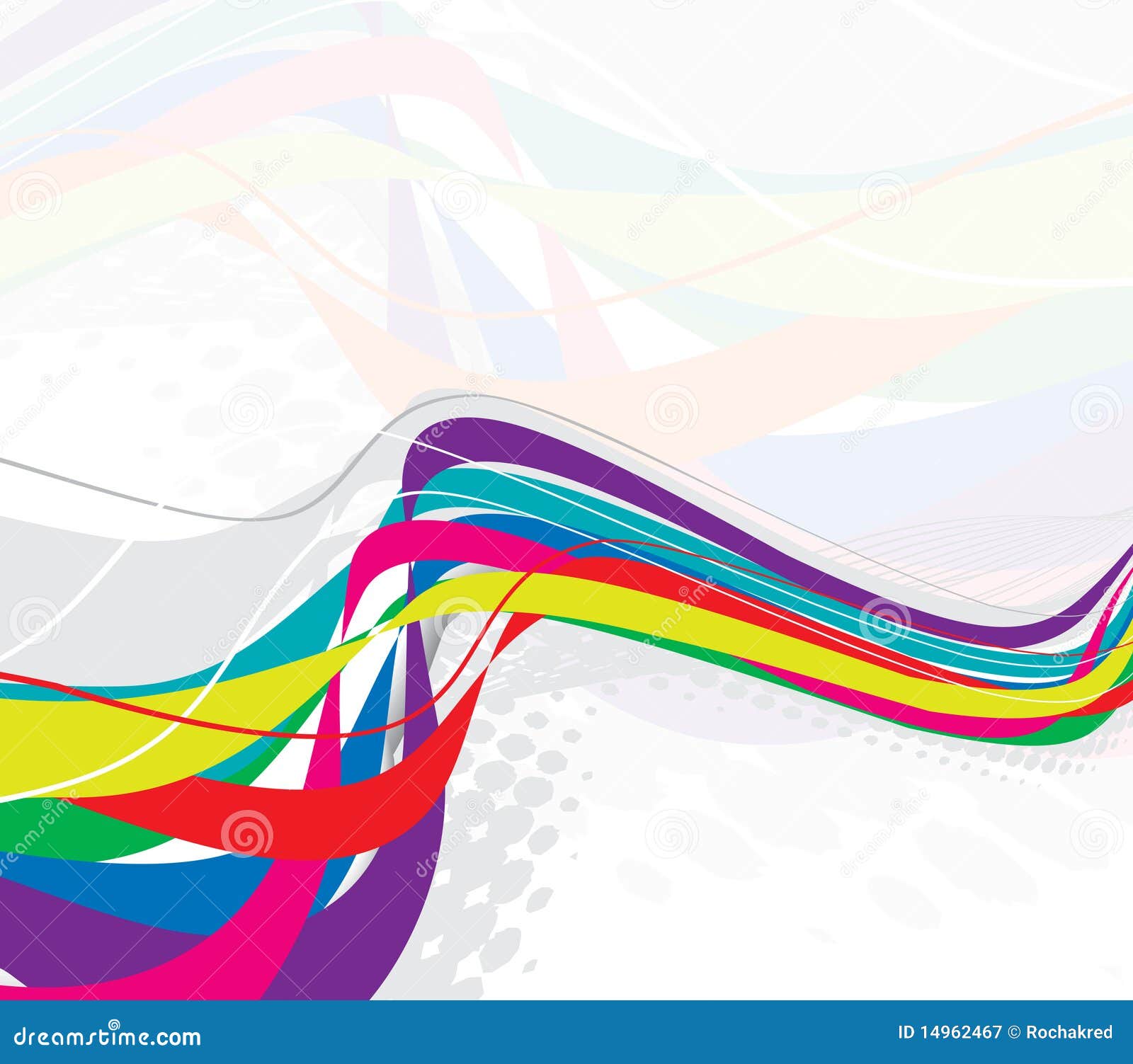 Abstract rainbow wave line stock vector. Illustration of idea - 14962467