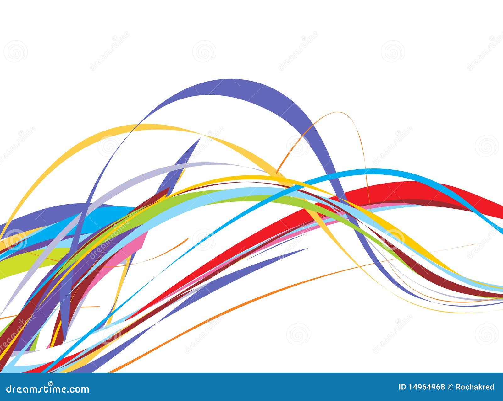 Abstract rainbow wave line stock vector. Illustration of flowing - 14964968