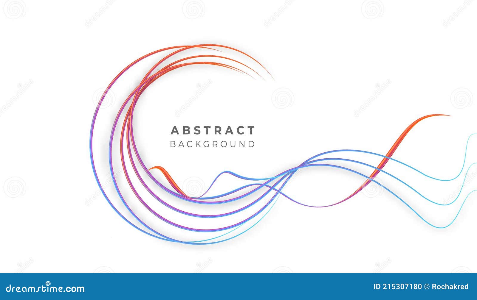 Abstract Rainbow Wave Line with Space of Your Text, Vector Illustration ...