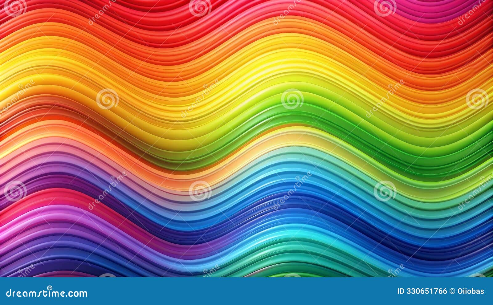 Abstract Rainbow Wavy Lines, Digital Art, Rainbow Gradient, Abstract ...