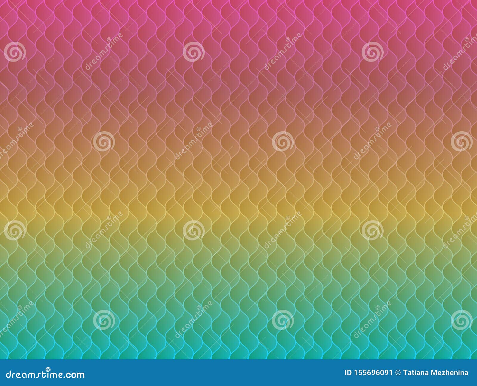 Abstract Rainbow Wavy Seamless Pattern Stock Vector - Illustration of ...