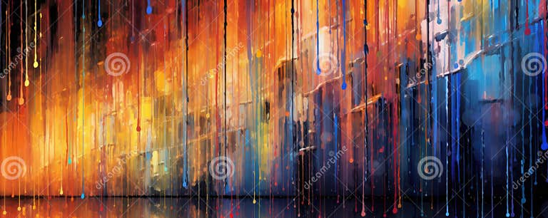 Abstract Rainfall Symphony: Mesmerizing Panorama Depicting an Abstract ... Abstract Rainfall Symphony: Mesmerizing Panorama Depicting an Abstract ...