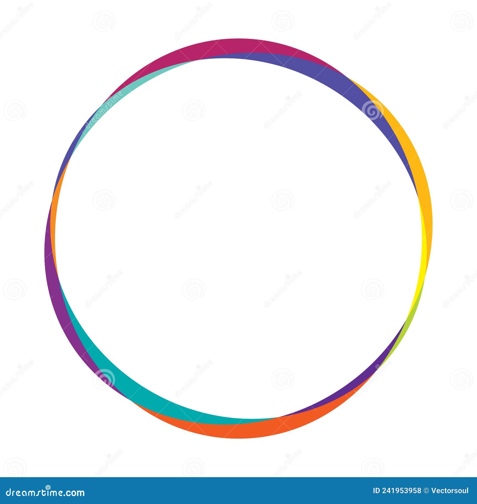 Abstract Random Circles Geometric Circular Element Stock Vector ...