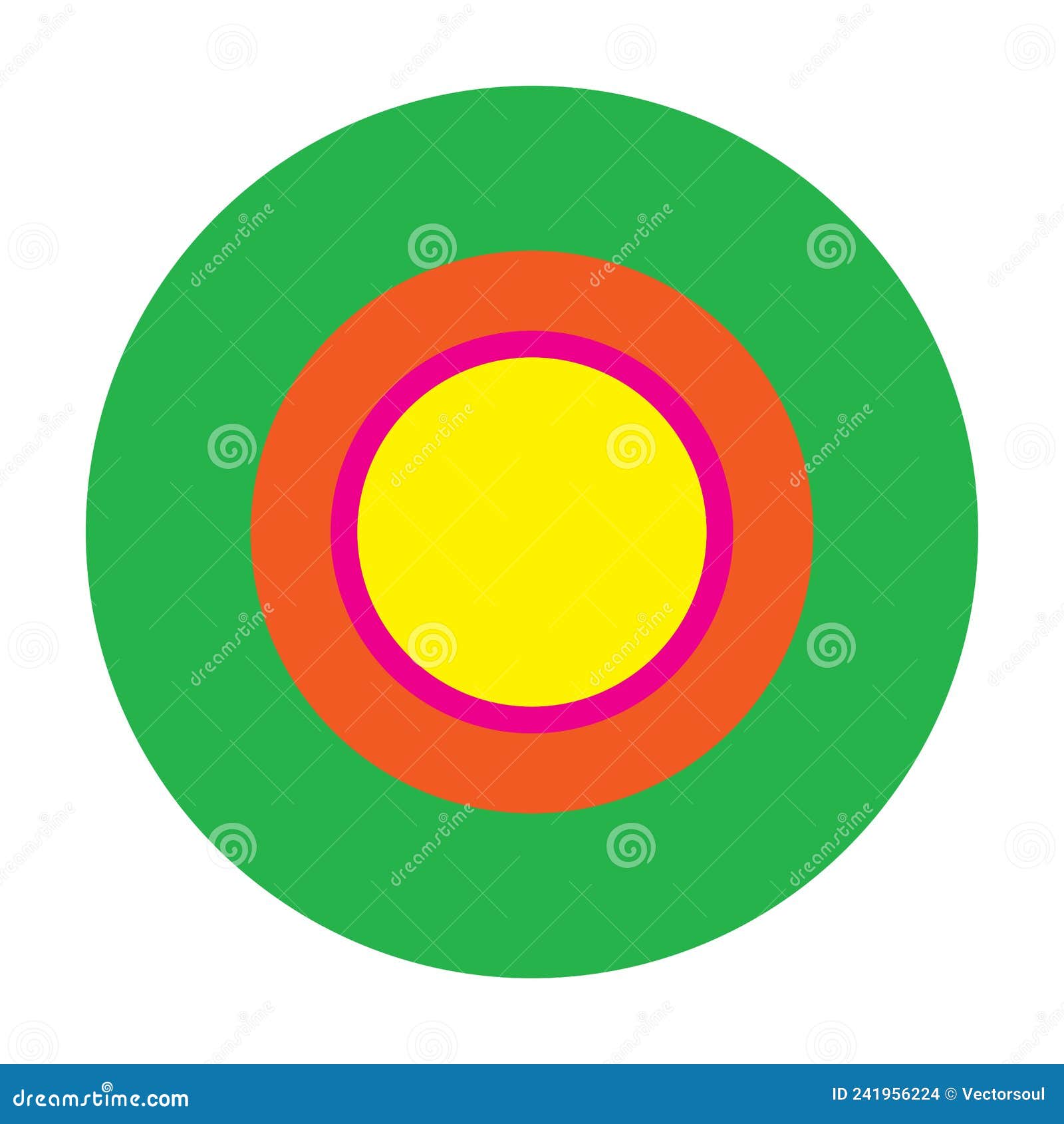 Abstract Random Circles Geometric Circular Element Stock Vector ...