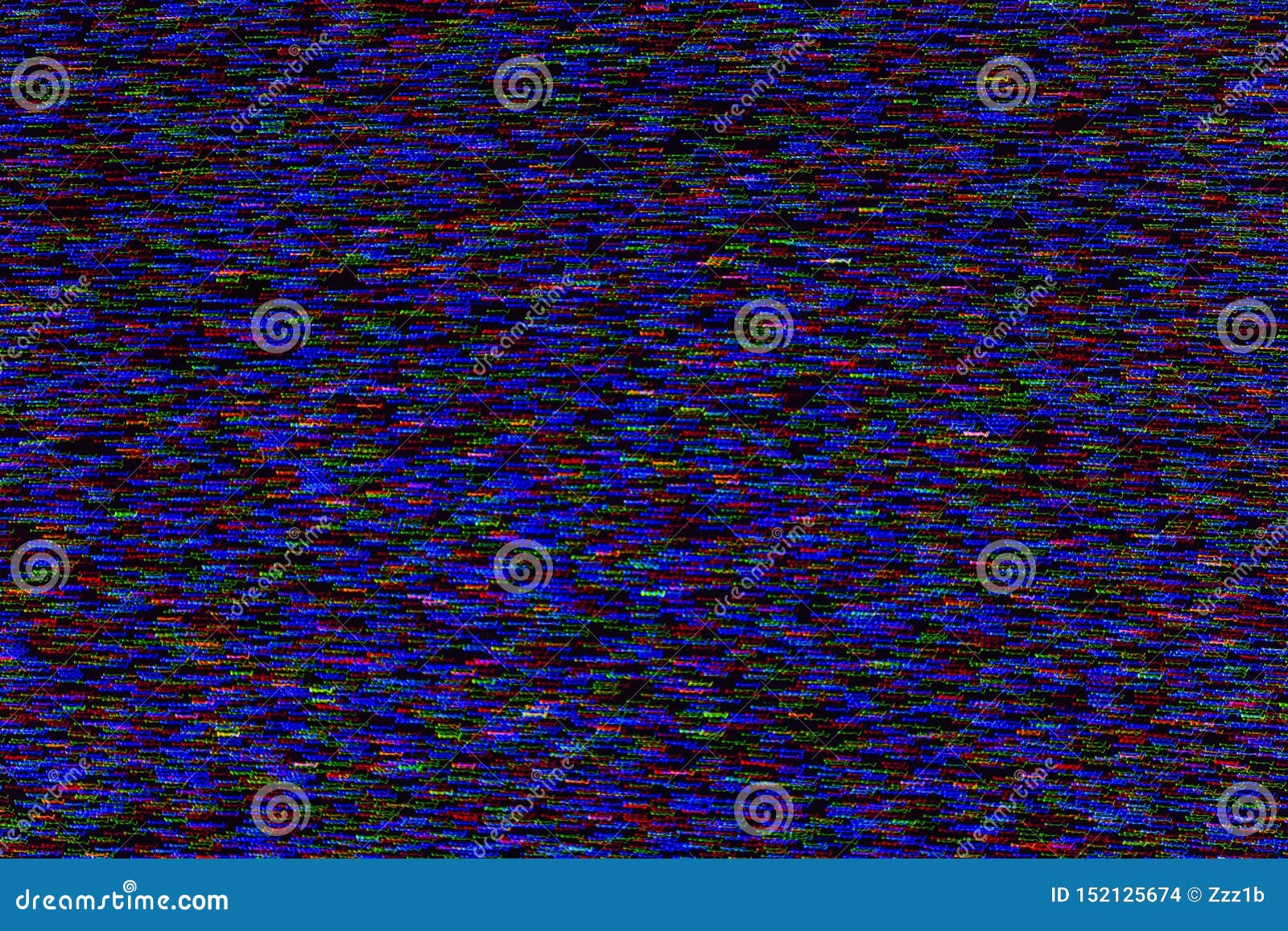 Abstract Random Colored Noise Dots Blurred by Motion on Black ...