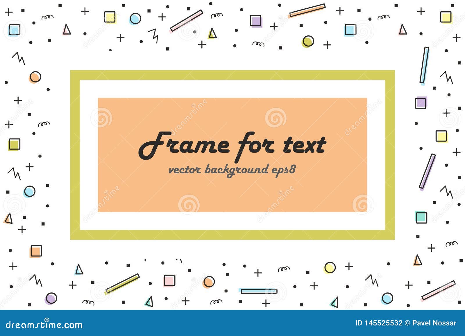 Abstract Random Colorful Geometric Shapes Seamless Background with ...