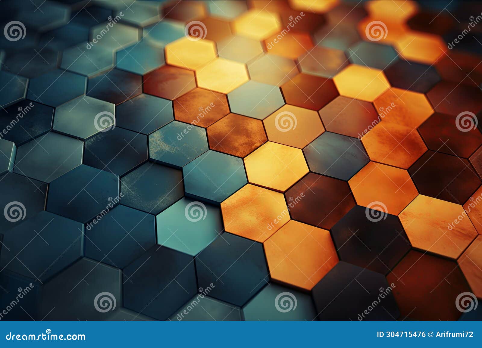 Abstract Random Geometric Hexagon Shapes Wireframe Background and ...