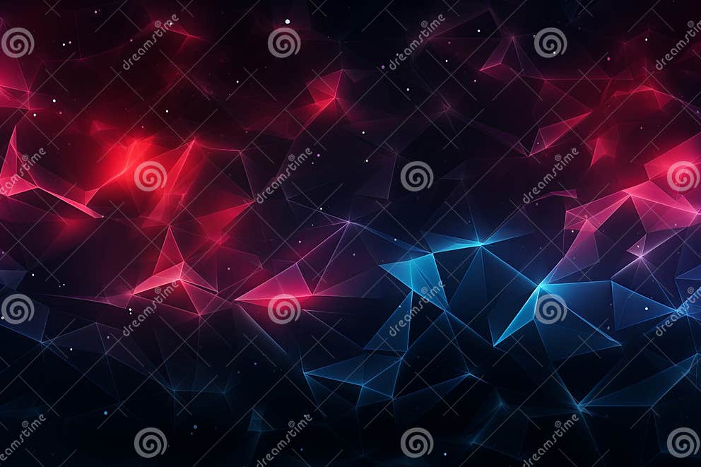 Abstract Random Geometric Shapes Wireframe Background and Gradient ...