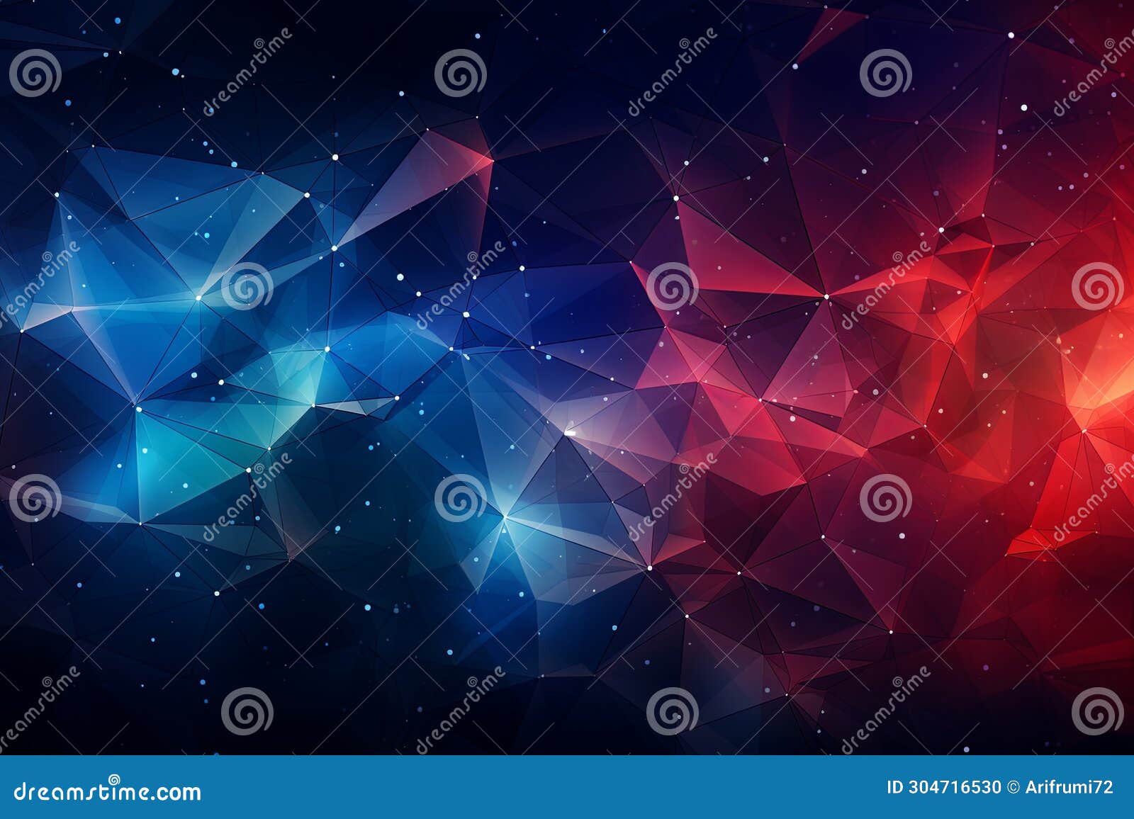 Abstract Random Geometric Shapes Wireframe Background and Gradient ...