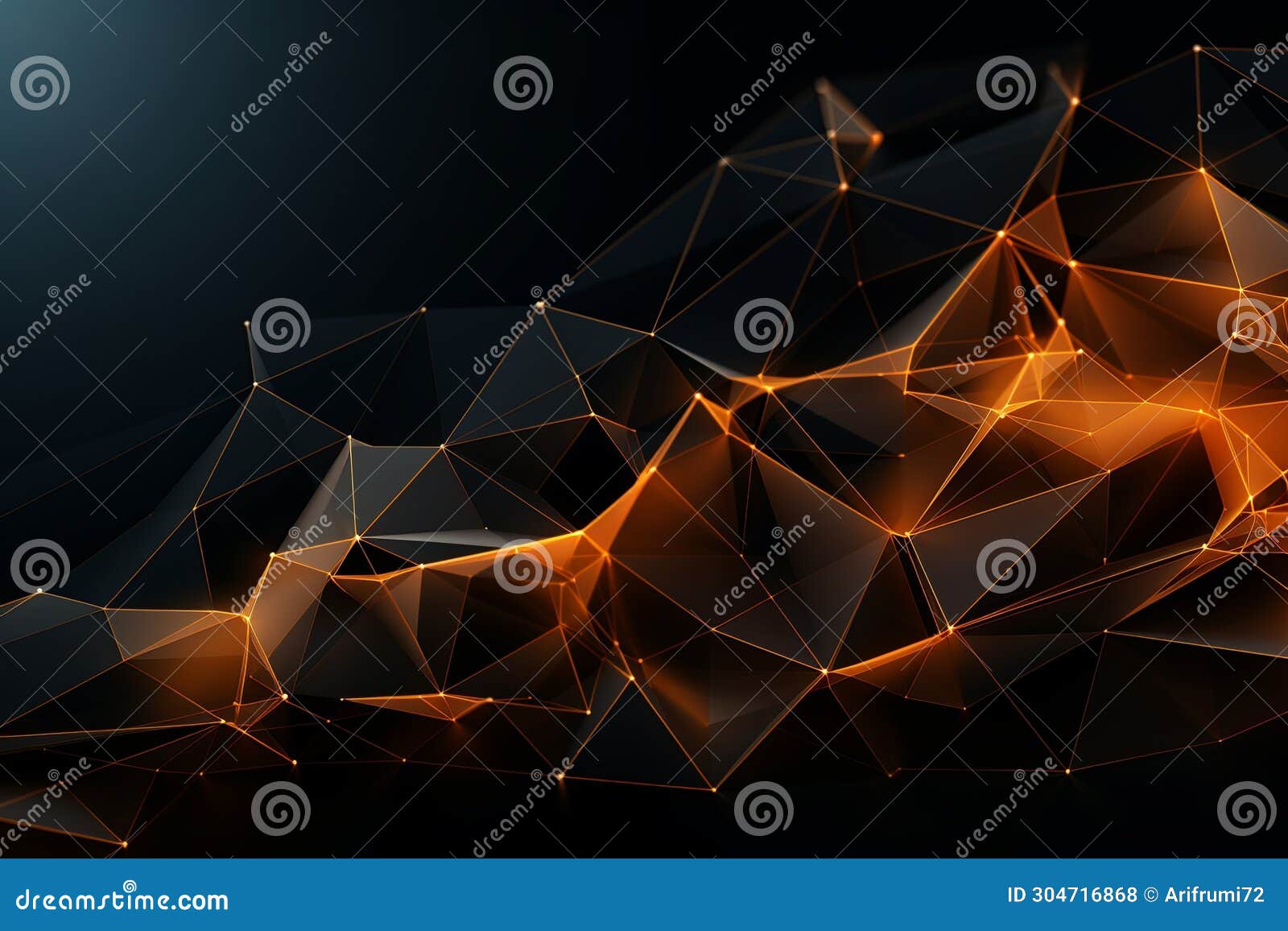 Abstract Random Geometric Shapes Wireframe Background and Gradient ...