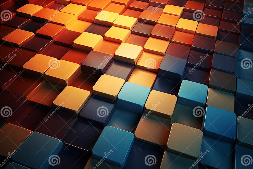 Abstract Random Geometric Shapes Wireframe Background and Gradient ...