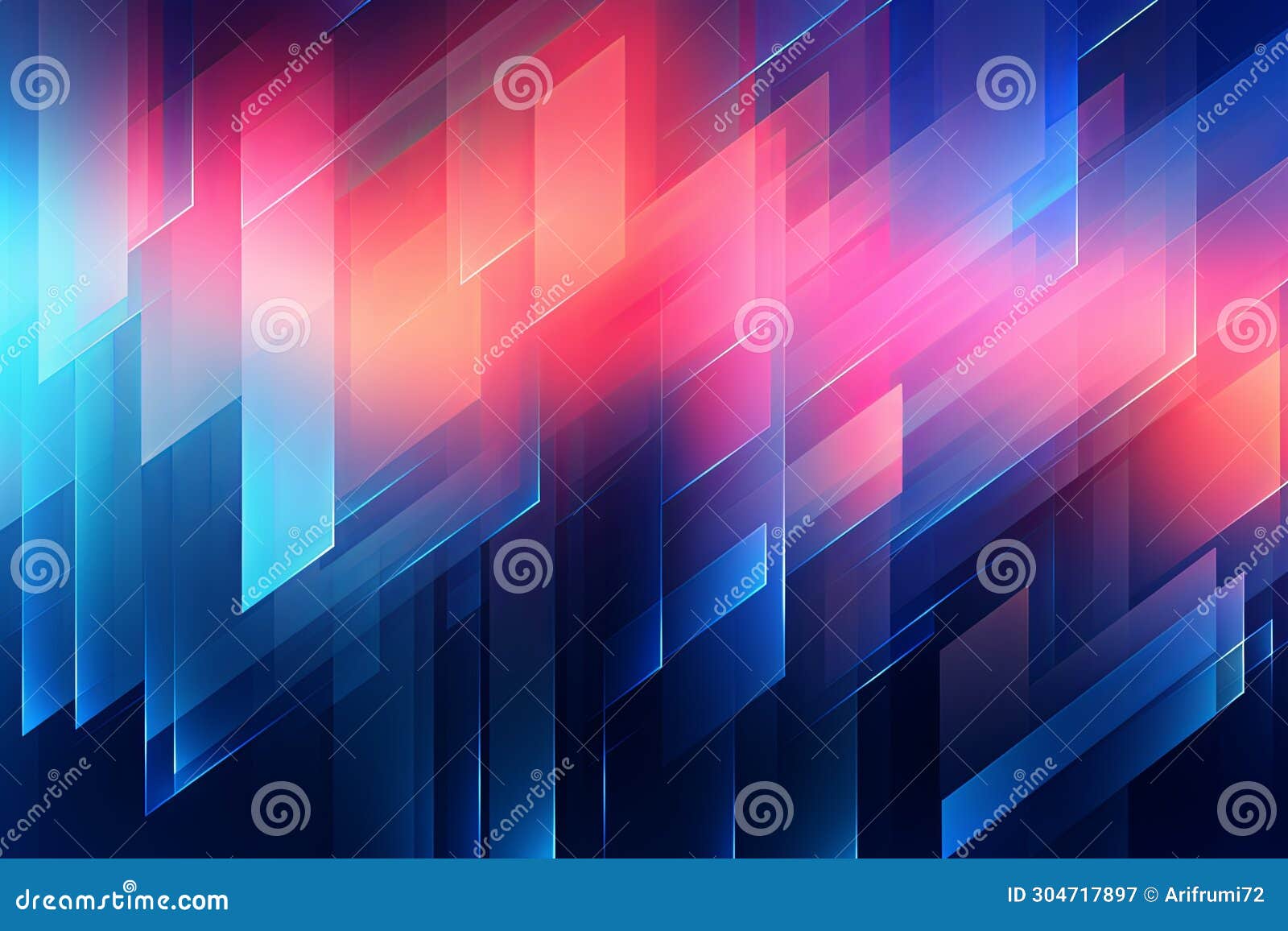 Abstract Random Geometric Shapes Wireframe Background and Gradient ...