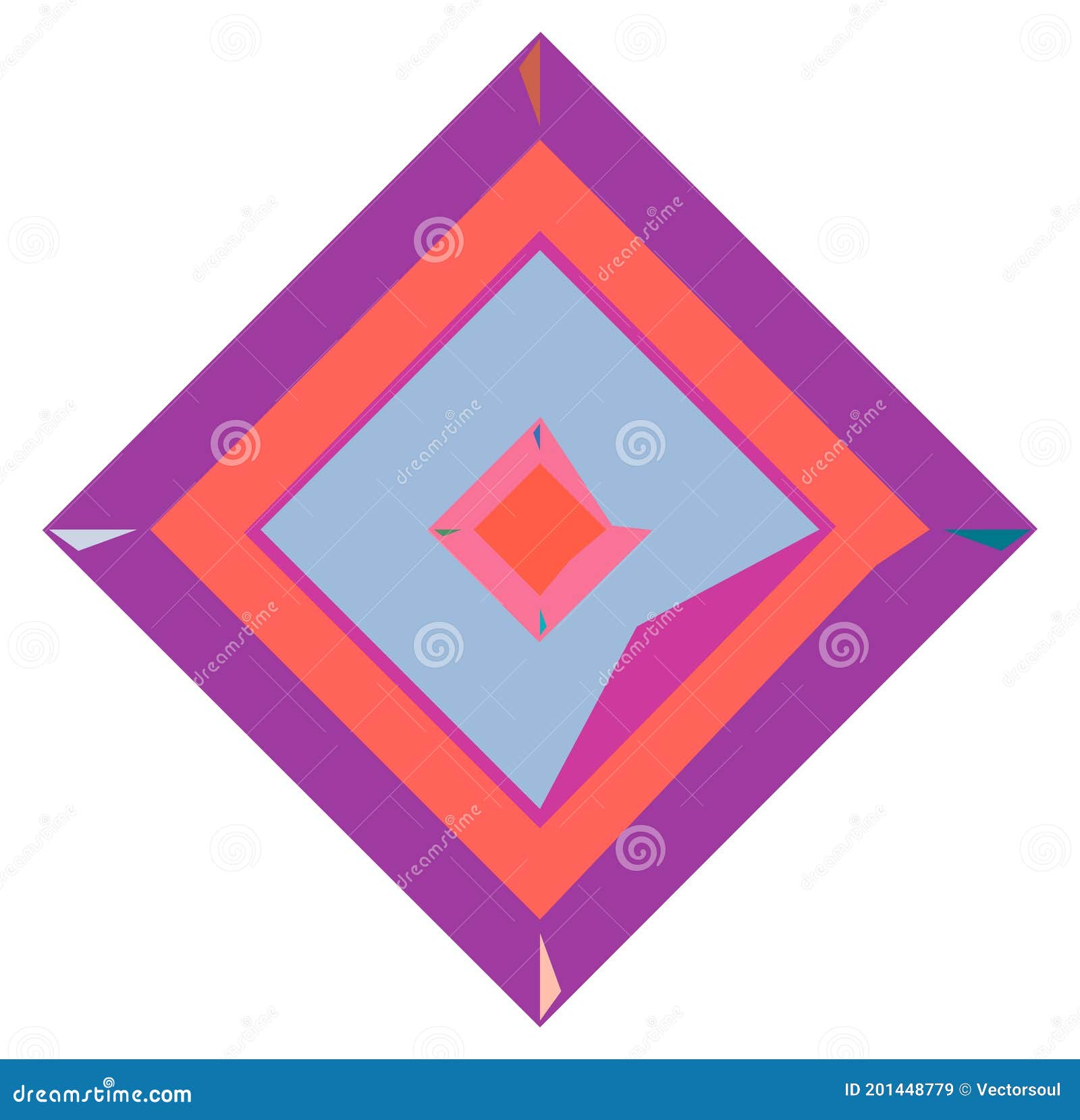 Abstract Random Geometry Shape. Generative Art Geometric Angular, Edgy ...