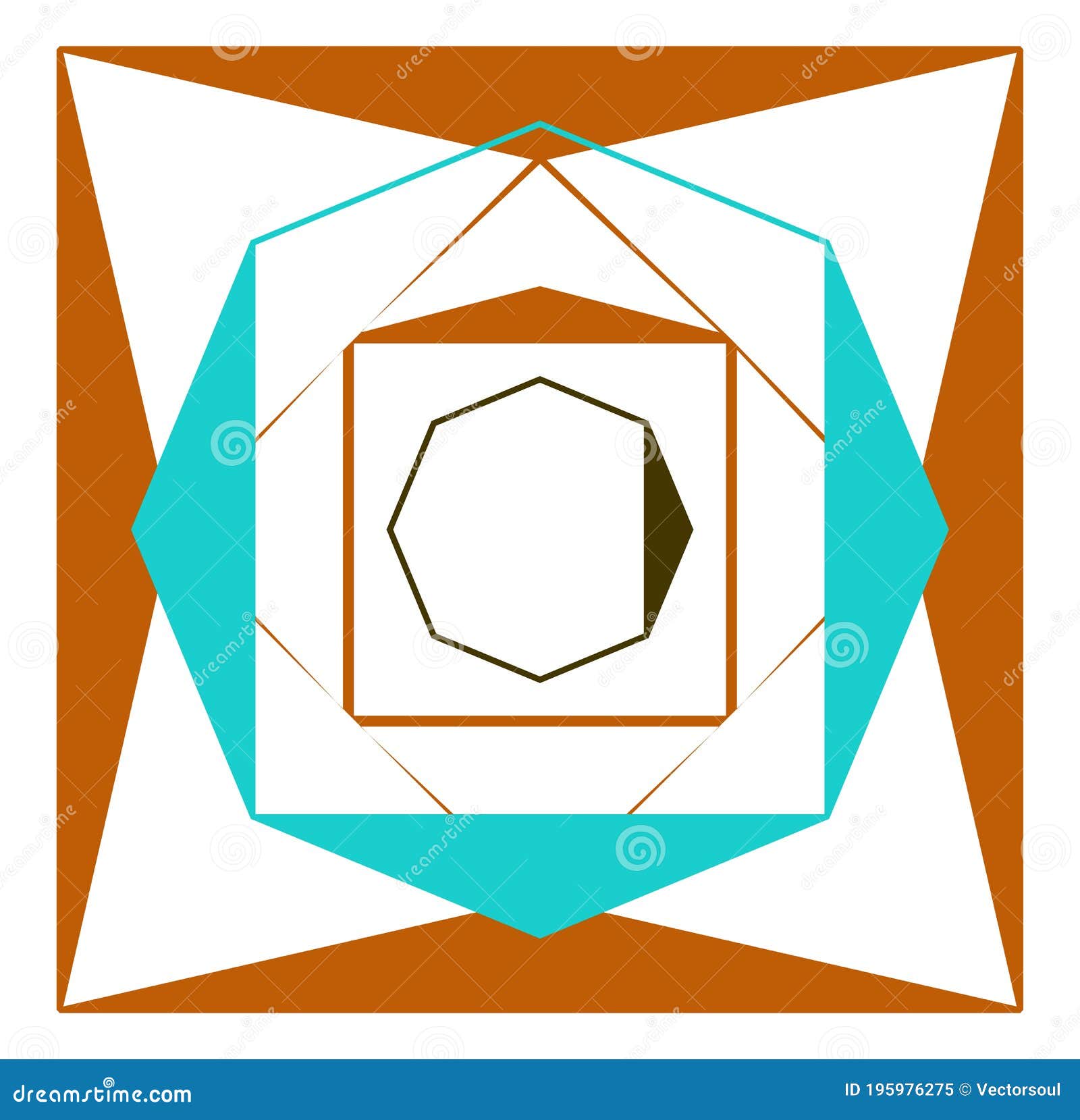 Abstract Random Geometry Shape. Generative Art Geometric Angular, Edgy ...