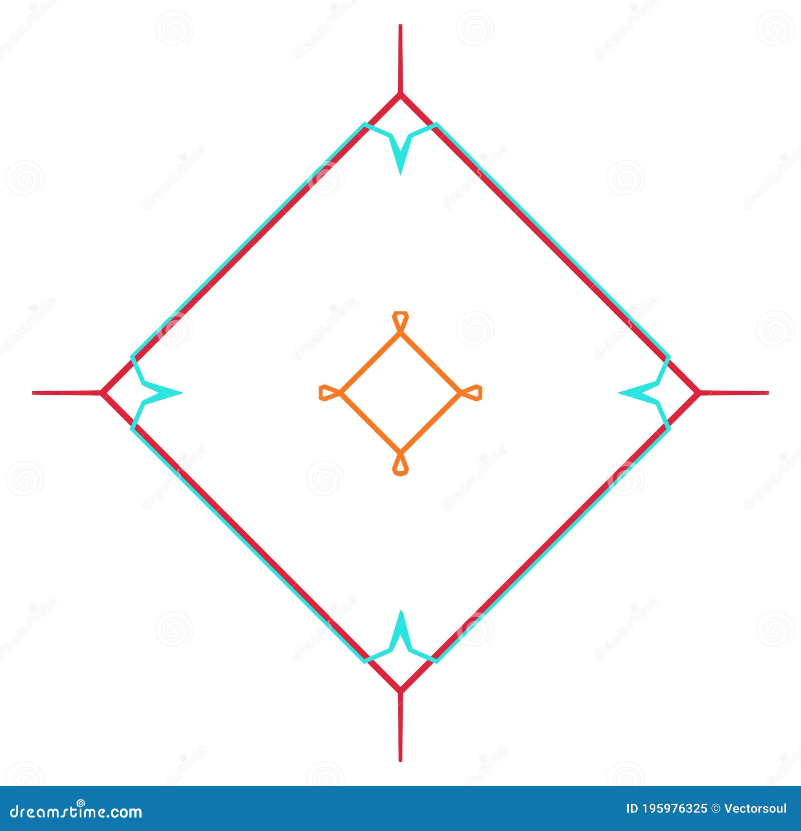 Abstract Random Geometry Shape. Generative Art Geometric Angular, Edgy ...