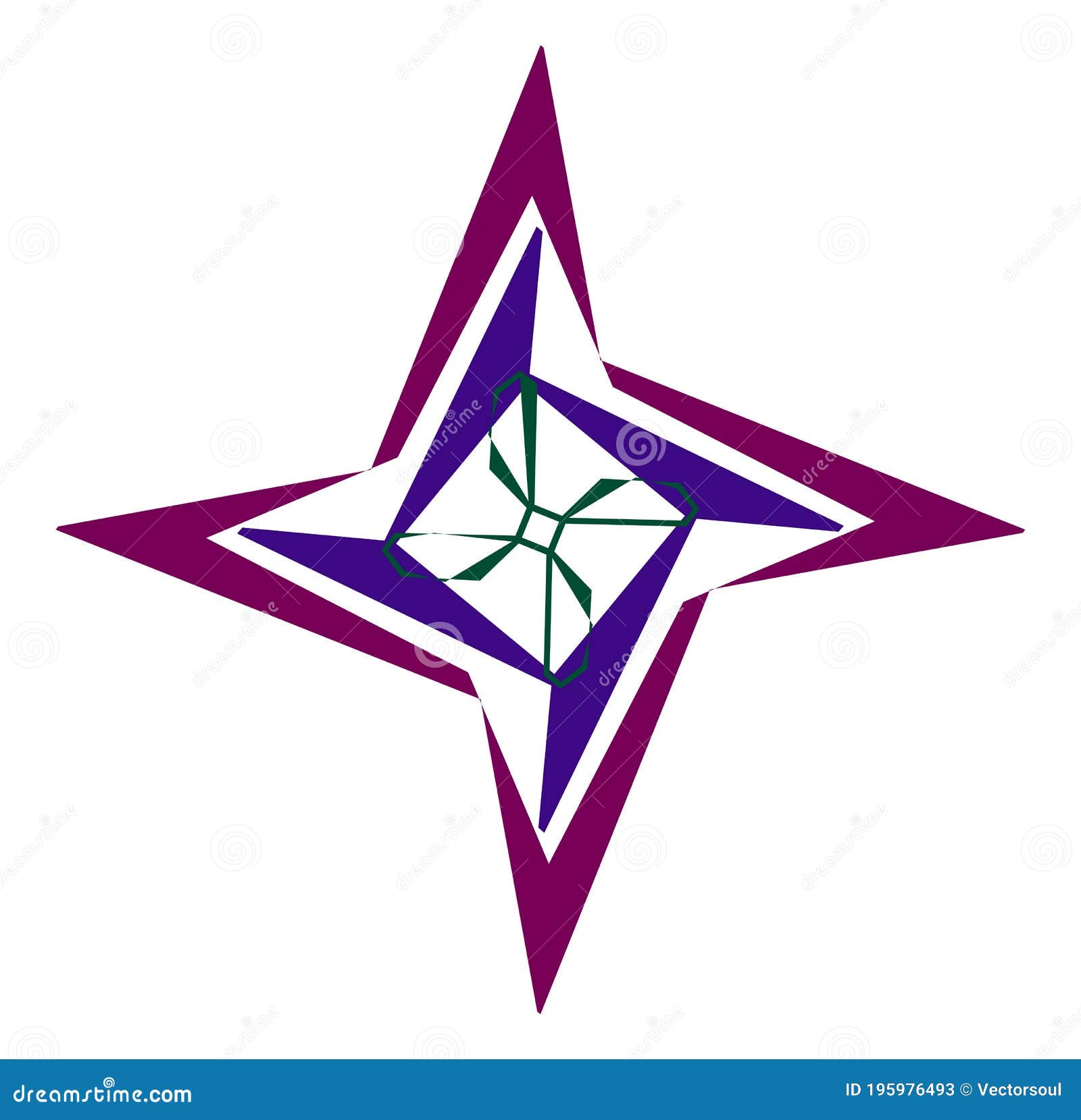 Abstract Random Geometry Shape. Generative Art Geometric Angular, Edgy ...