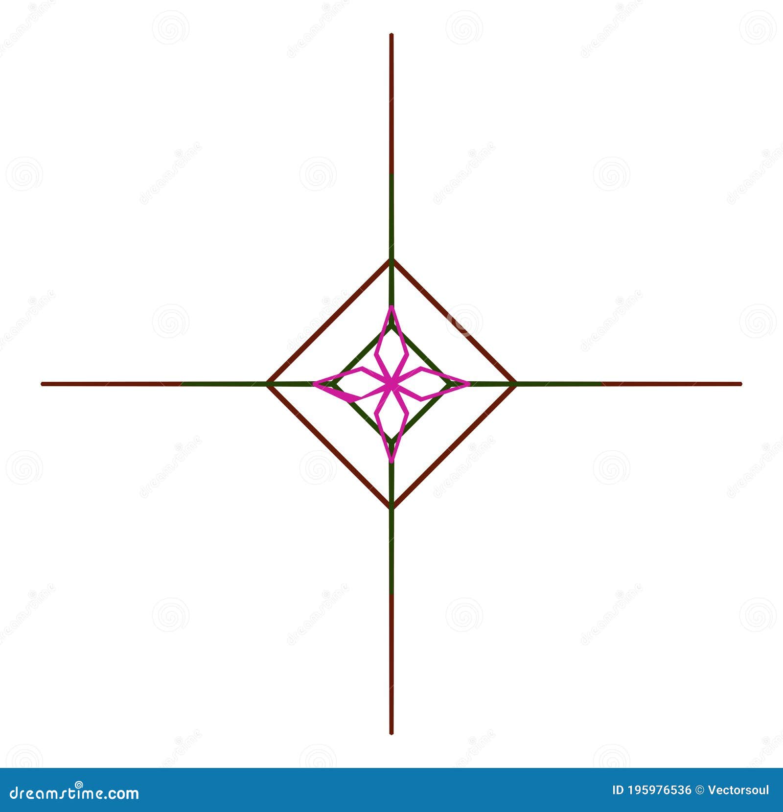 Abstract Random Geometry Shape. Generative Art Geometric Angular, Edgy ...