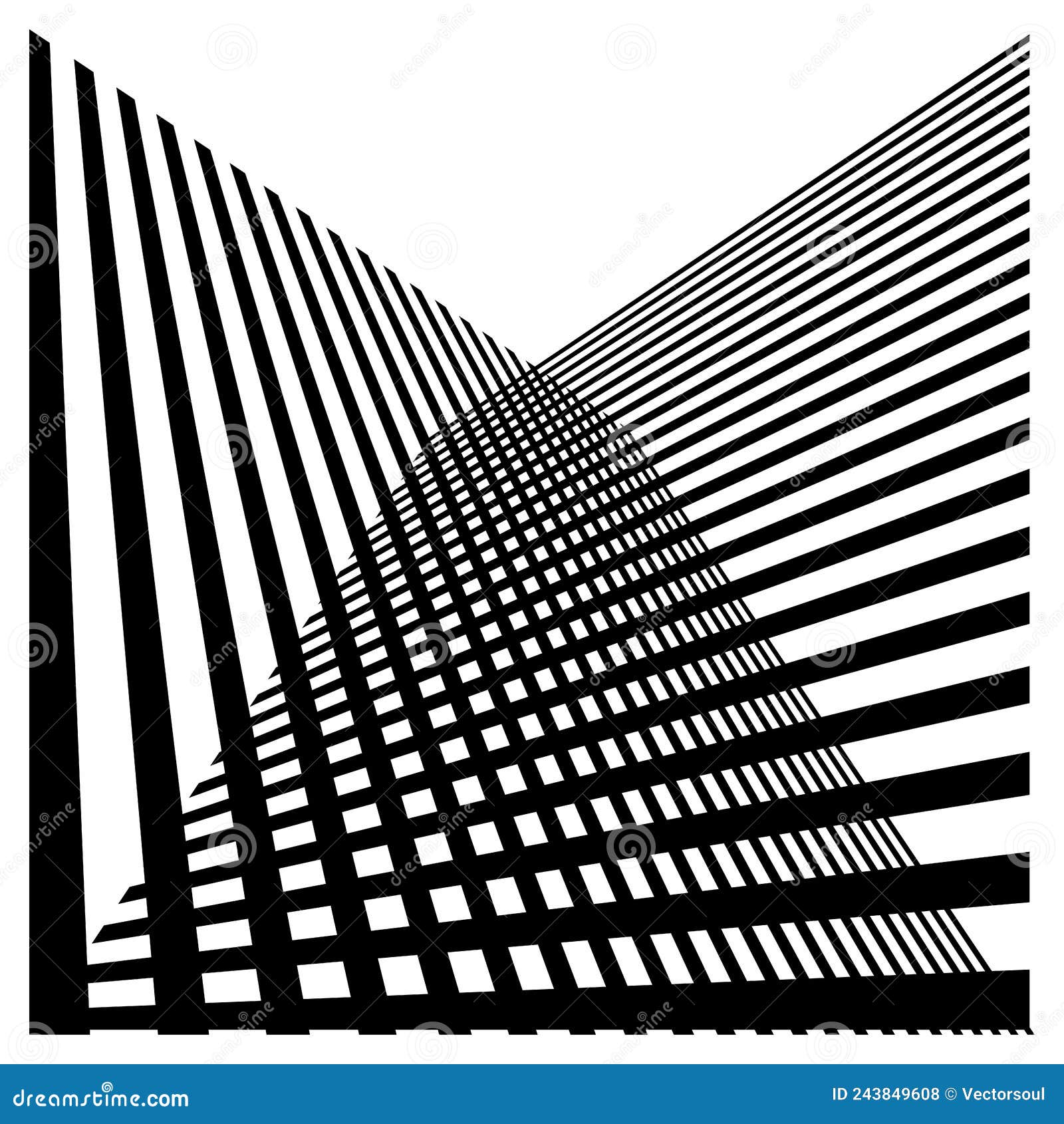 Abstract Random Grid, Mesh. Lattice, Grating and Grille Pattern with ...