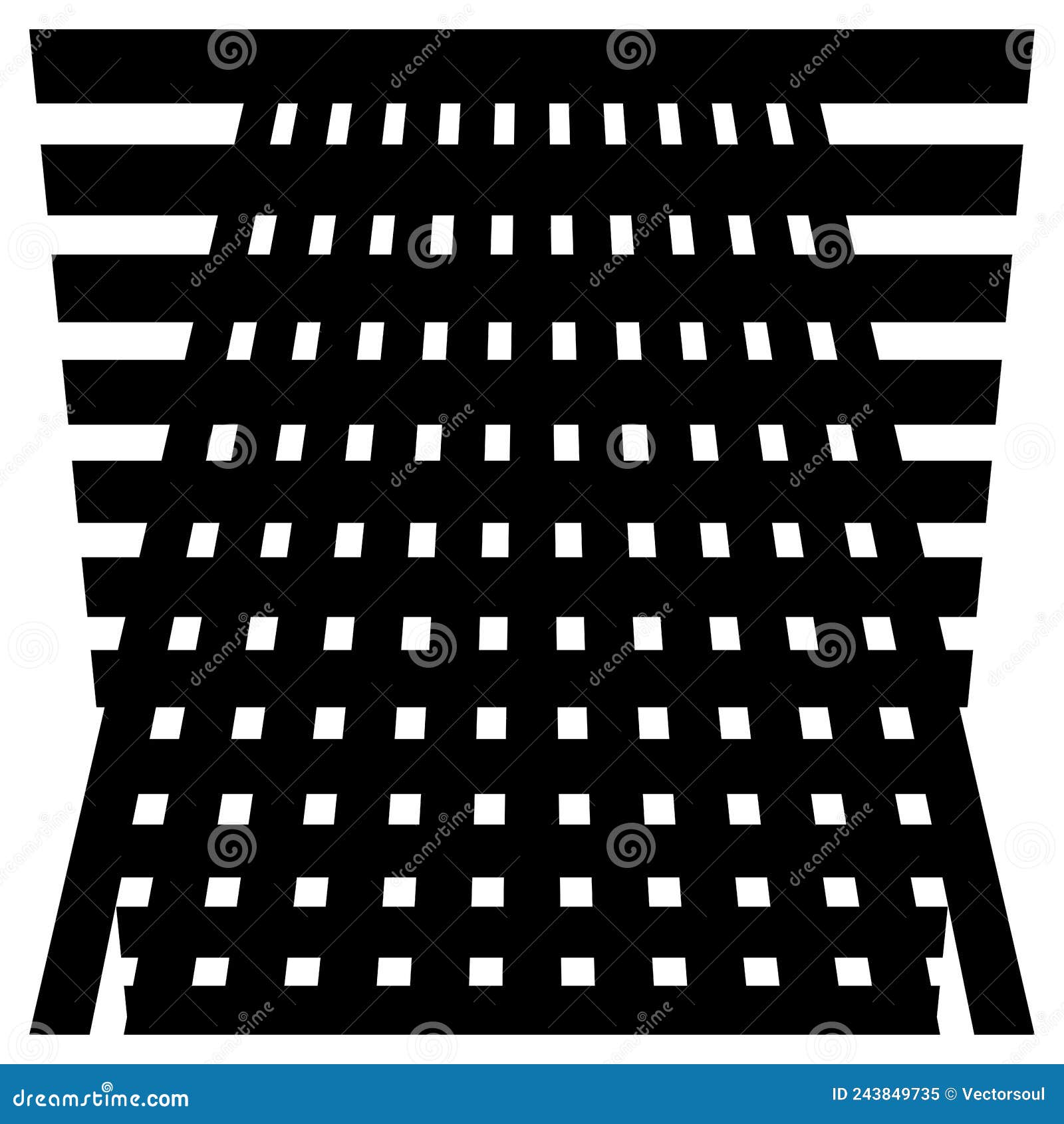 Abstract Random Grid, Mesh. Lattice, Grating and Grille Pattern with ...