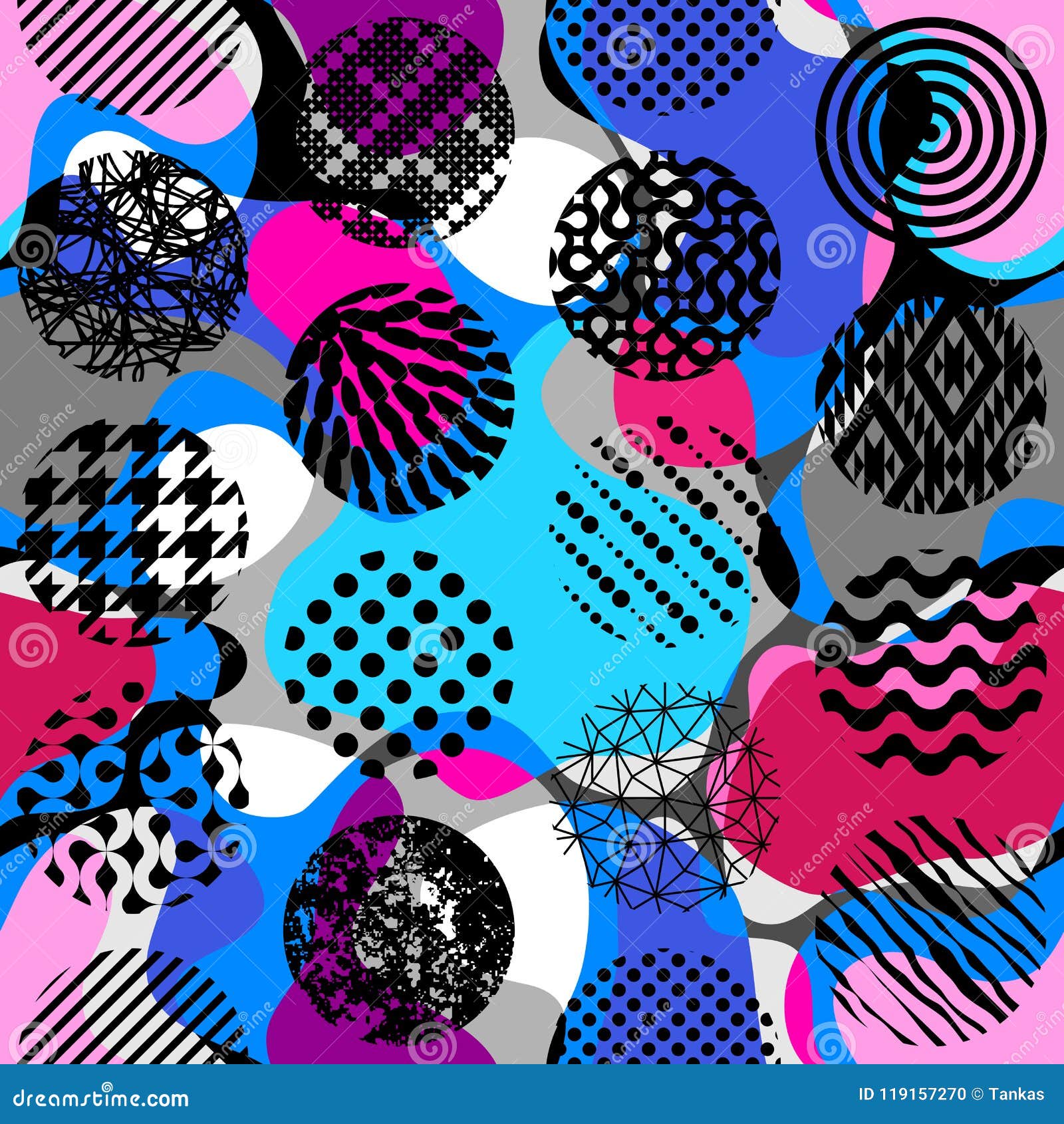 Random polka dot pattern stock vector. Illustration of backdrop - 119157270