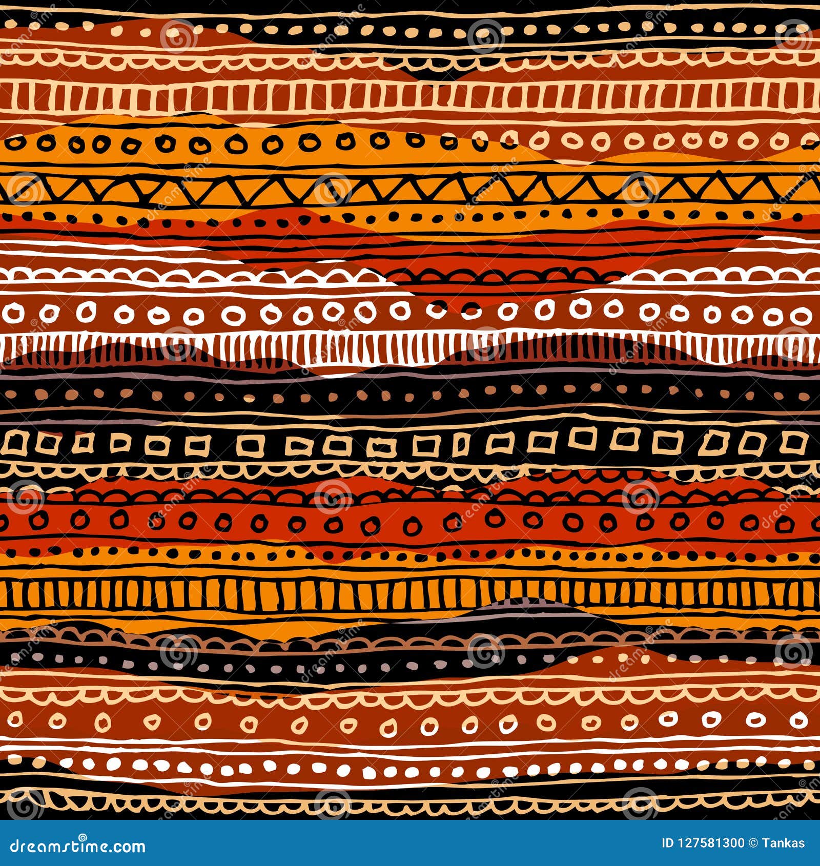 Abstract Random Grunge Pattern of Curved Multicolor Waves. Stock Vector ...