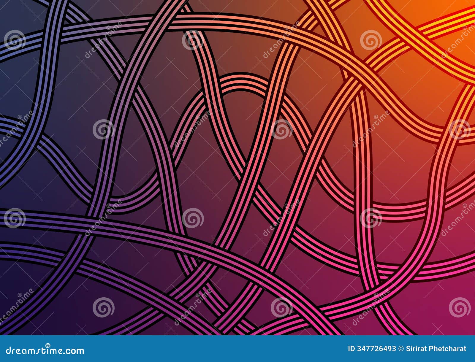 Abstract Random Line Art Presentation Background Stock Illustration ...