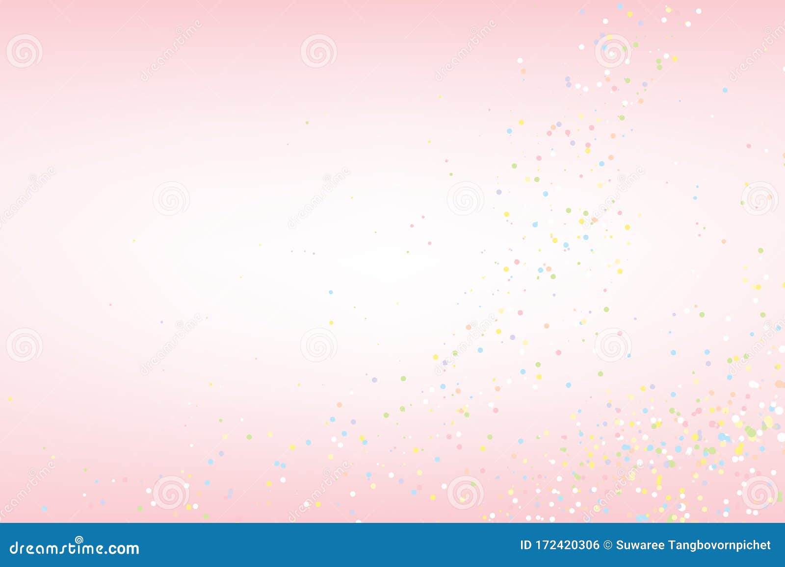 Abstract Random Pastel Color Particles on Pink Background. EPS10 Vector ...