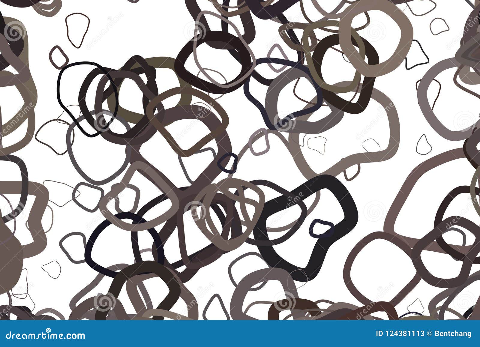 Abstract Random Rounded Shapes Geometric Pattern, Colorful & Artistic ...