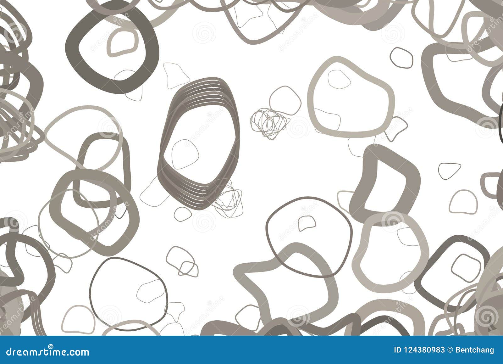 Abstract Random Rounded Shapes Geometric Pattern, Colorful & Artistic ...