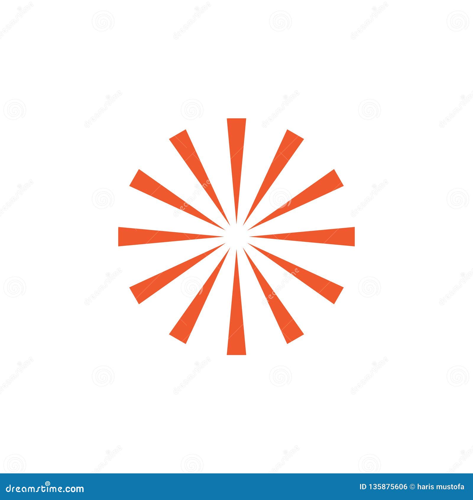 Abstract Rays Circle Logo Icon Element Design Template Stock Vector ...