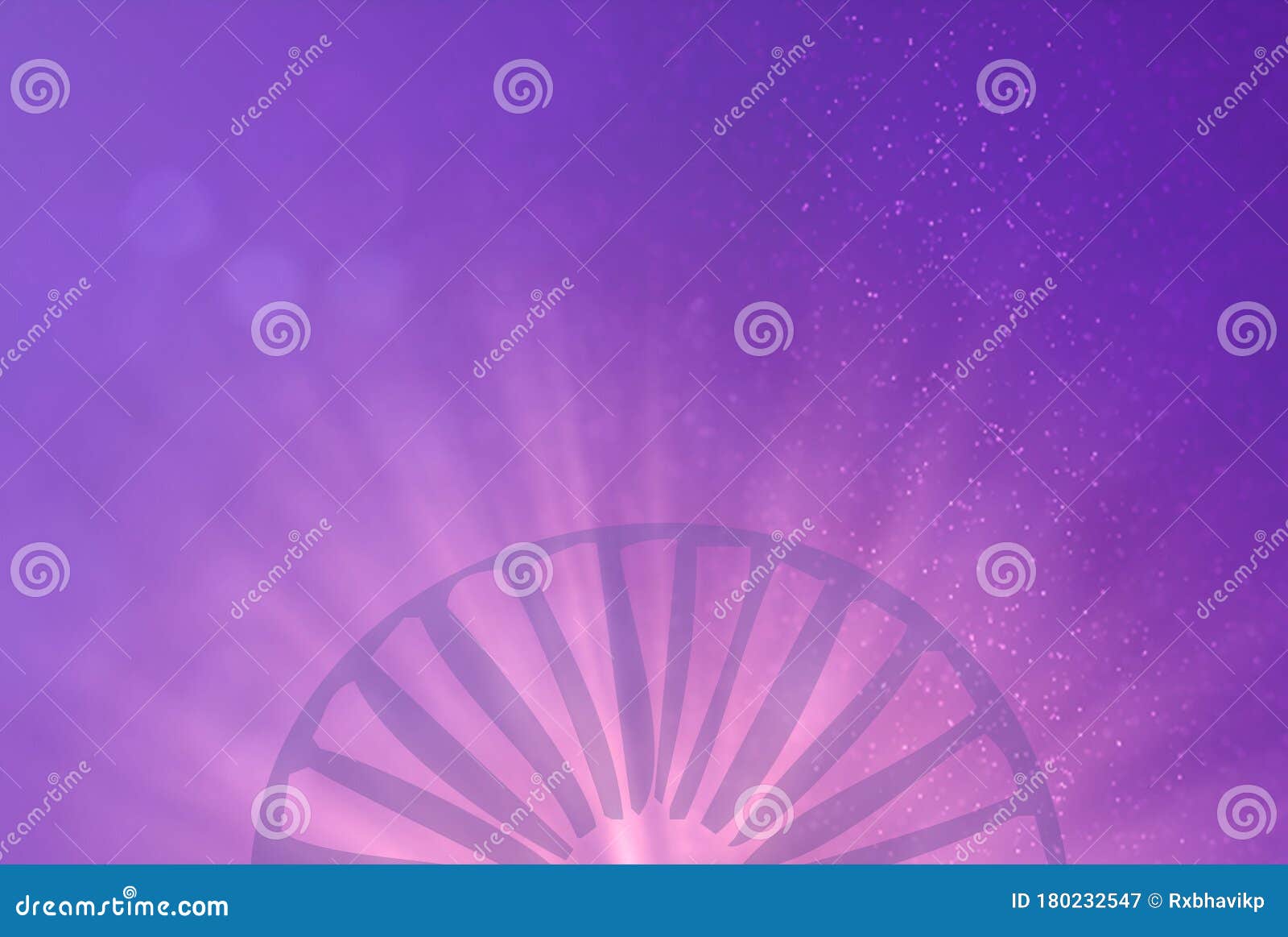 Abstract Rays Coming Out From The Bottom With Circle Object On A Purple ...