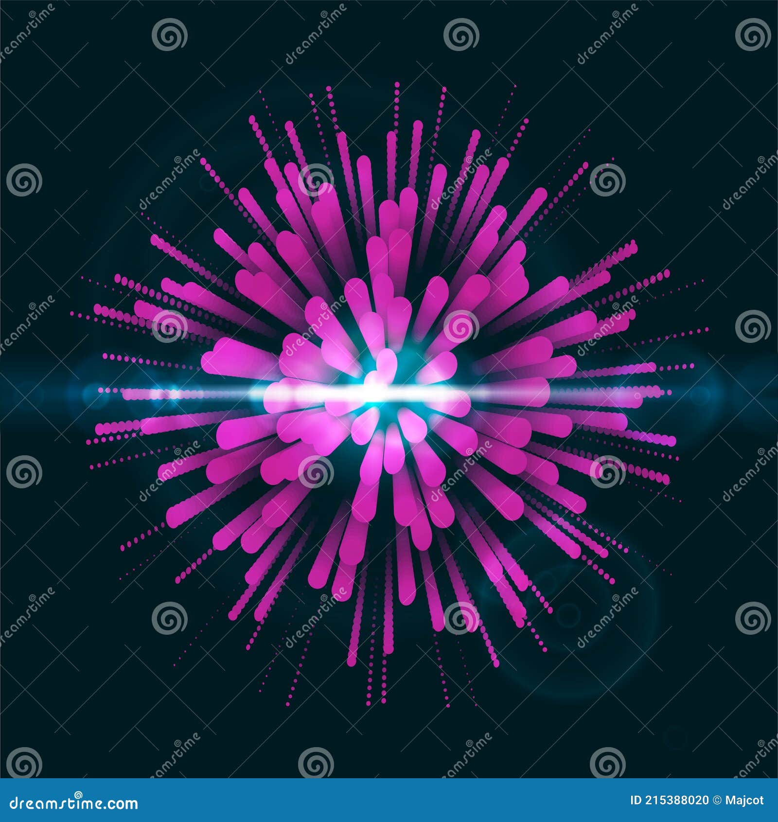 Abstract Rays Light on Black Background Stock Vector - Illustration of ...