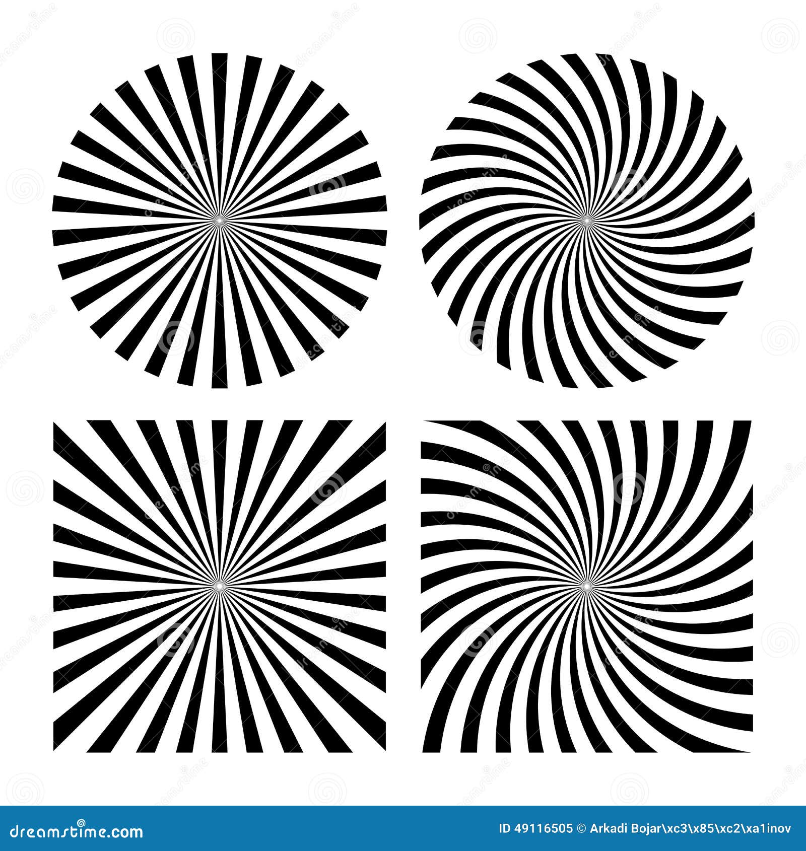Abstract Rays Striped Pattern Stock Vector - Illustration of graphics ...