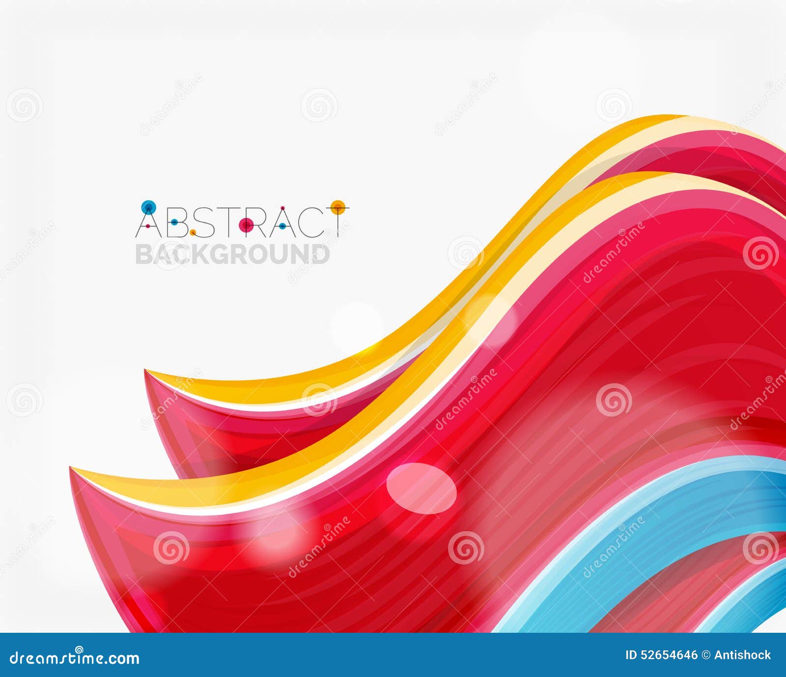 Abstract Realistic Solid Wave Background Stock Vector - Illustration of ...
